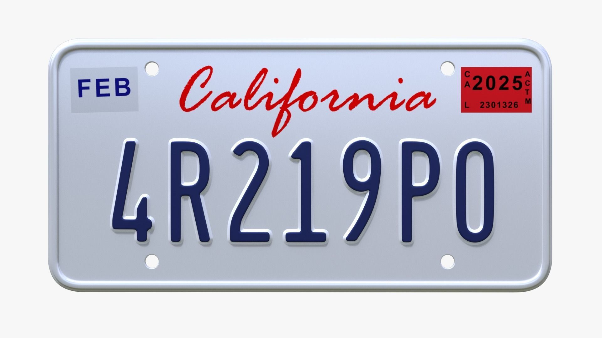 License Plate USA 3D model | CGTrader