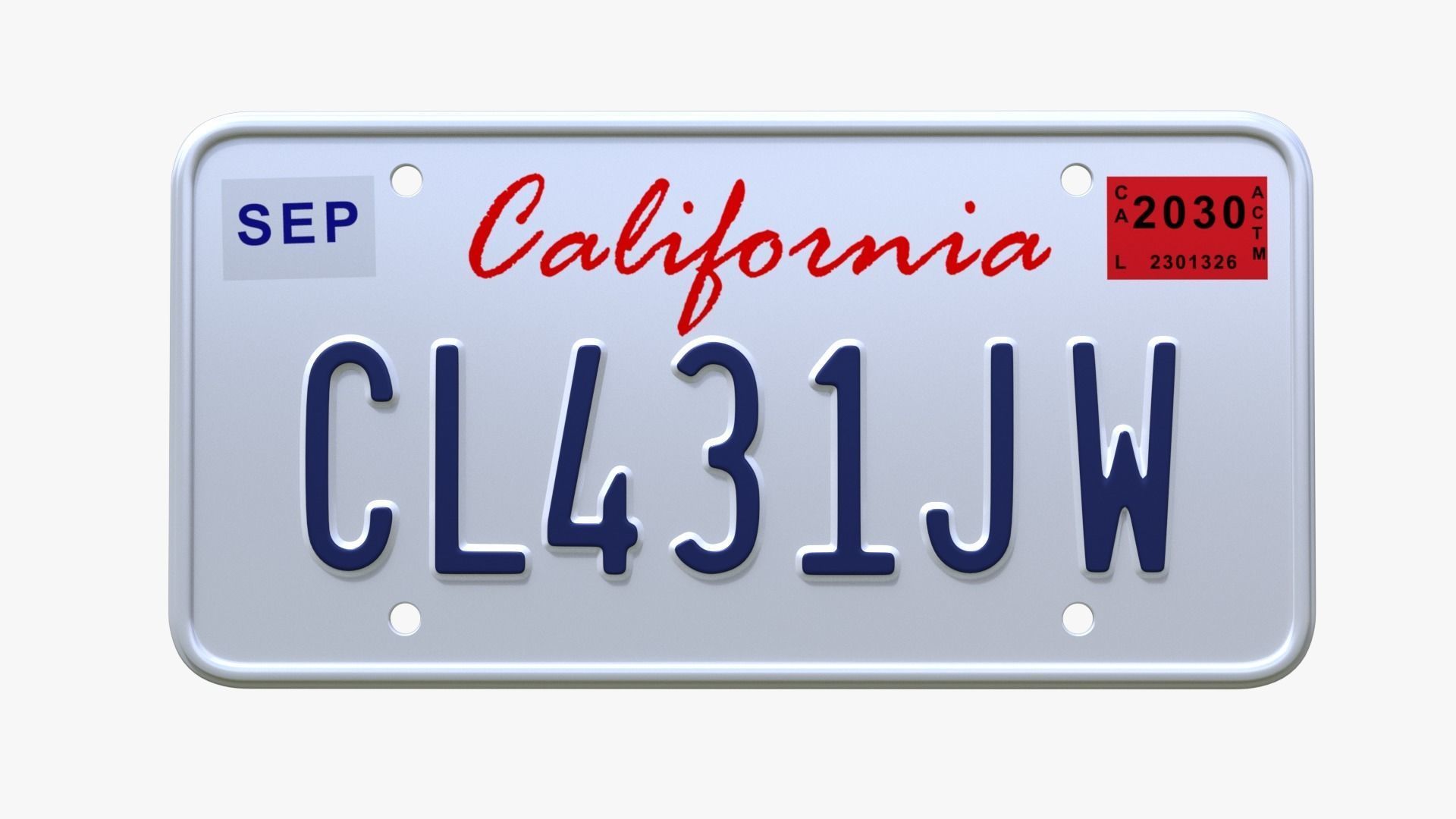 License Plate USA 3D model | CGTrader