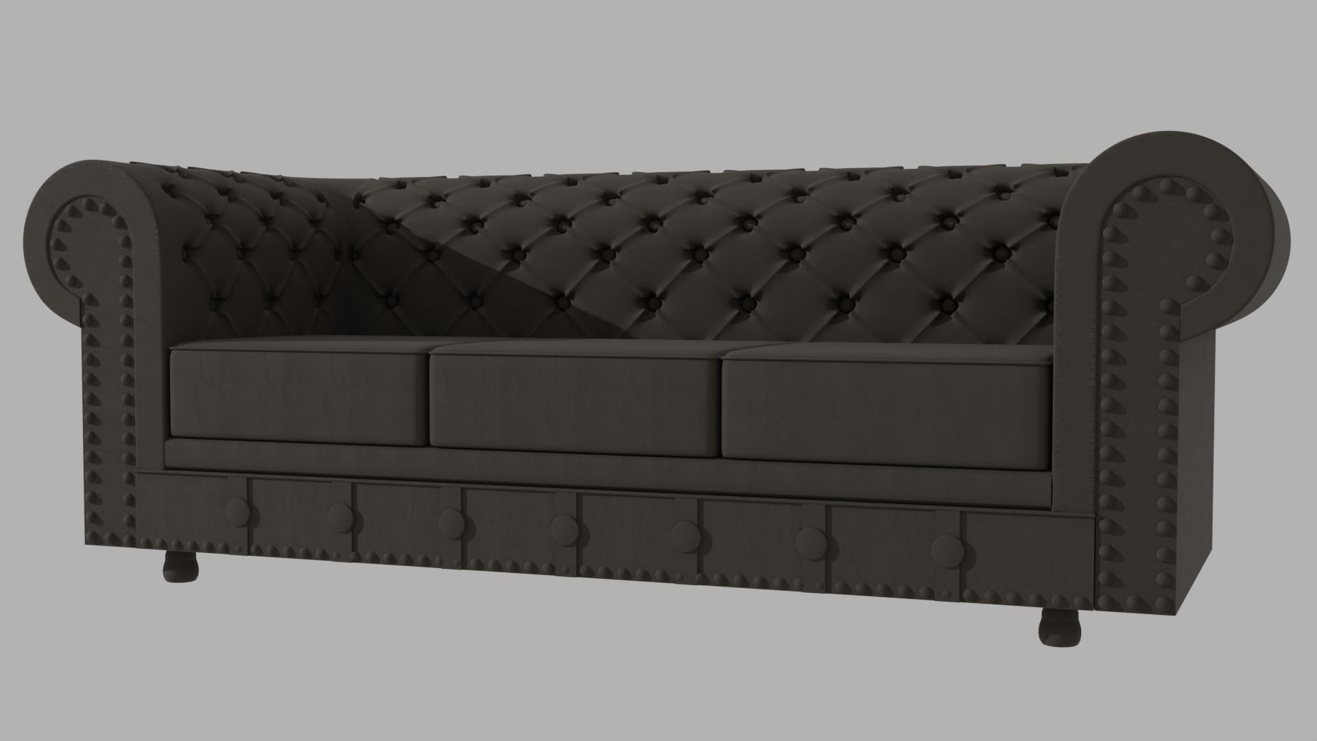 Fabric Sofa Wood Sofa Fabric Couch Reclaimed Wood Sofa 3D Model 3D ...