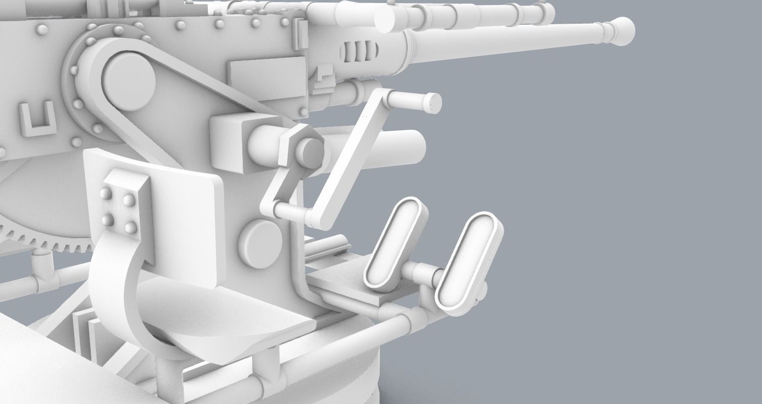 3D model Bofors L60 40mm VR / AR / low-poly | CGTrader