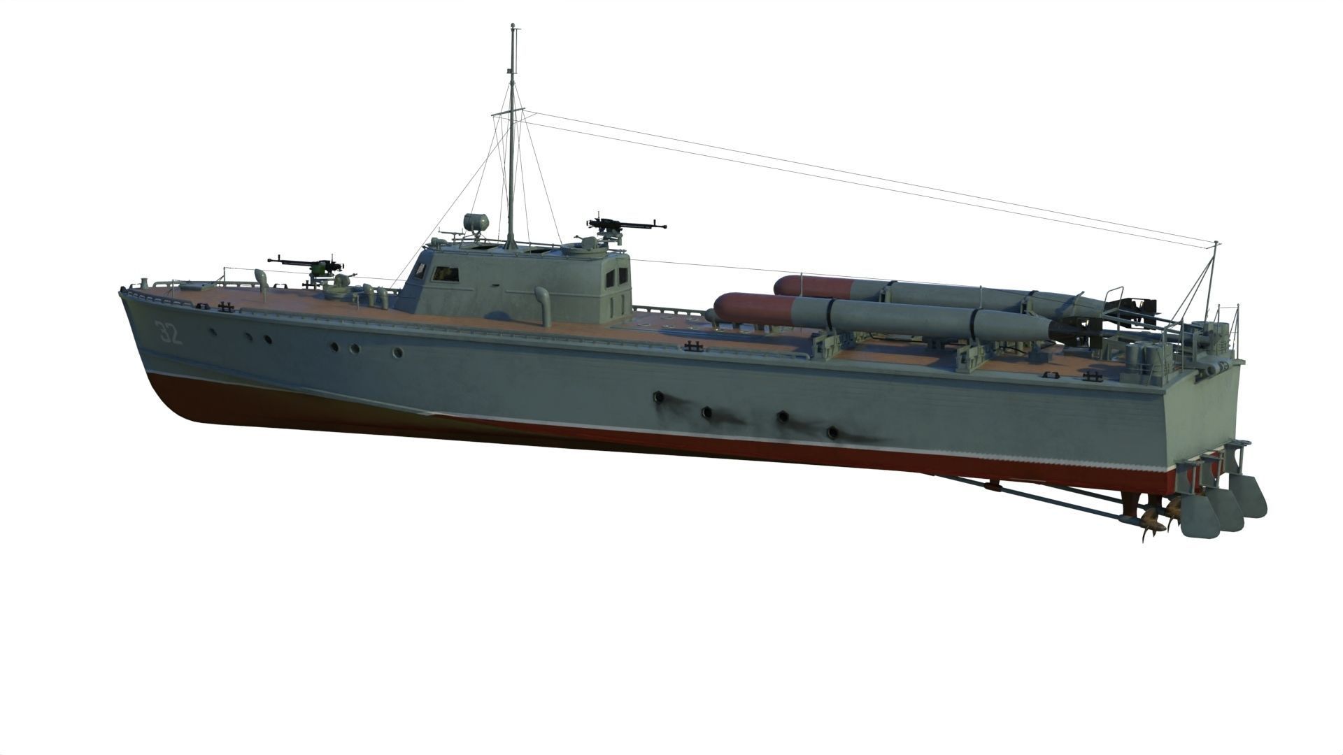 D3 soviet motor torpedo boat 3D model | CGTrader