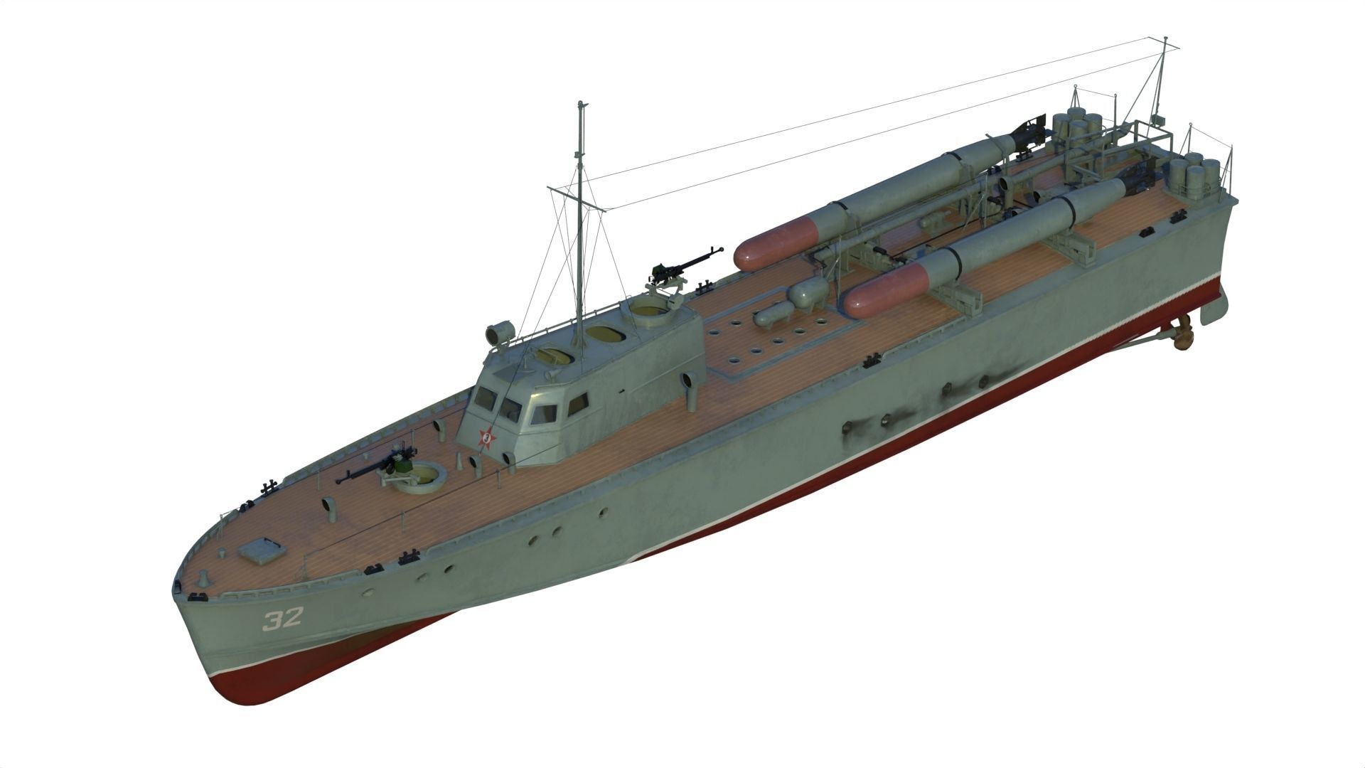 D3 soviet motor torpedo boat 3D model | CGTrader