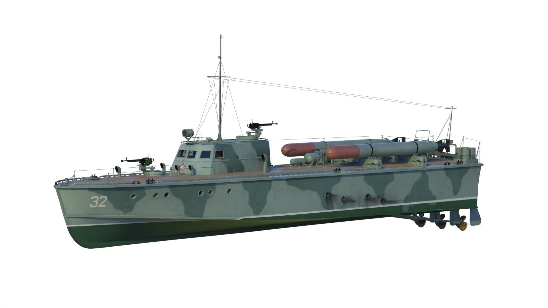 D3 soviet motor torpedo boat 3D model | CGTrader