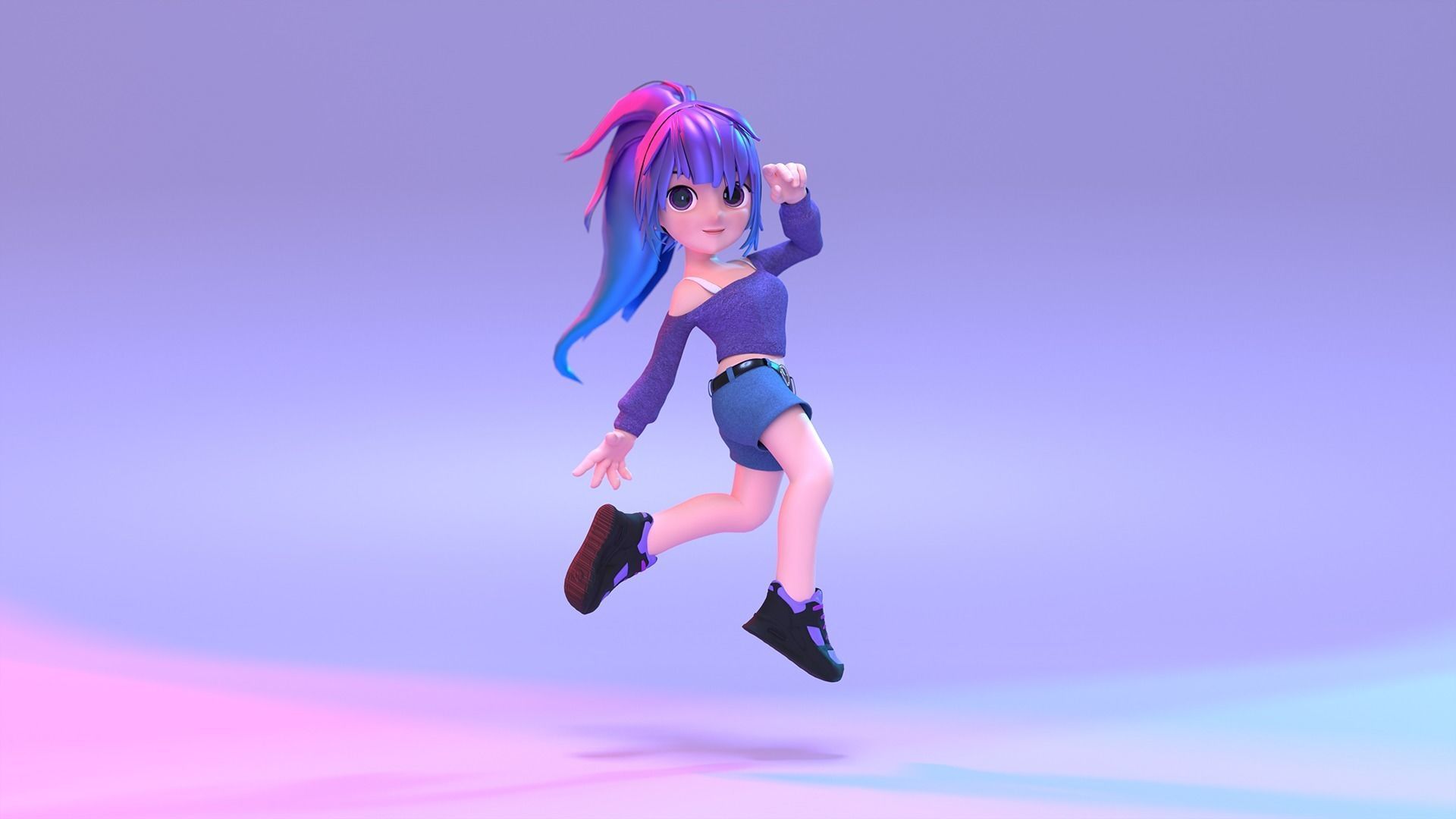 3D model Poppy Cartoon Character VR / AR / low-poly | CGTrader