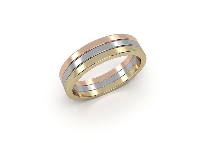 31 Trinity Wedding Ring 3D model 3D printable | CGTrader