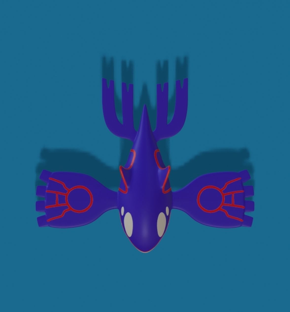 KYOGRE POKEMON 3D model 3D printable | CGTrader