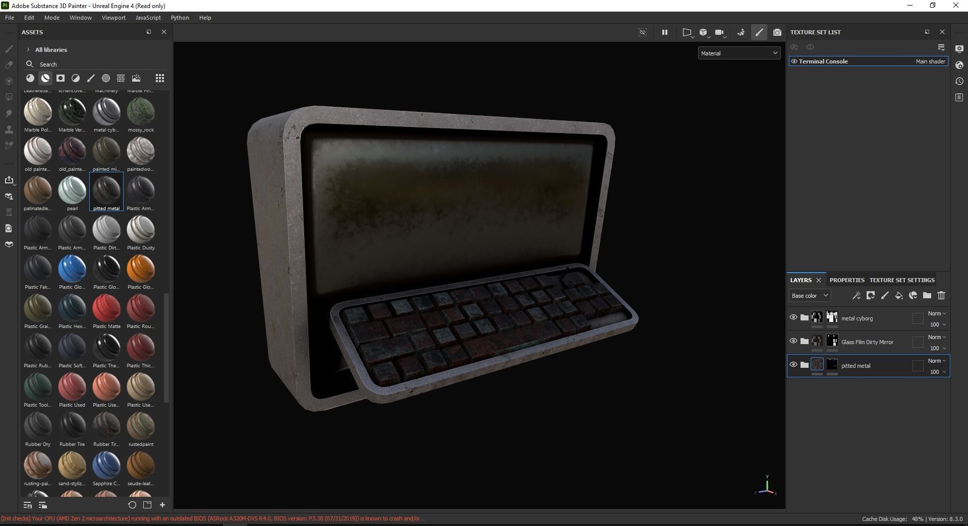 3D model Old Terminal Console 3D Model VR / AR / low-poly | CGTrader