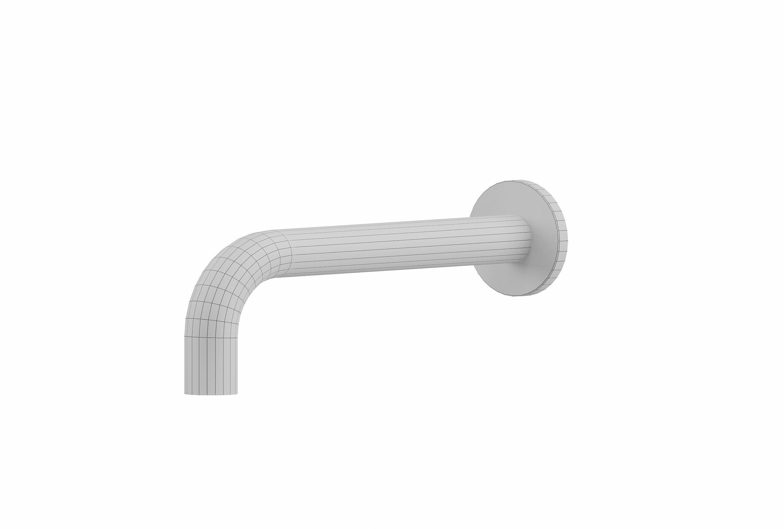 UNIVERSAL ROUND CURVED SPOUT 3D model | CGTrader