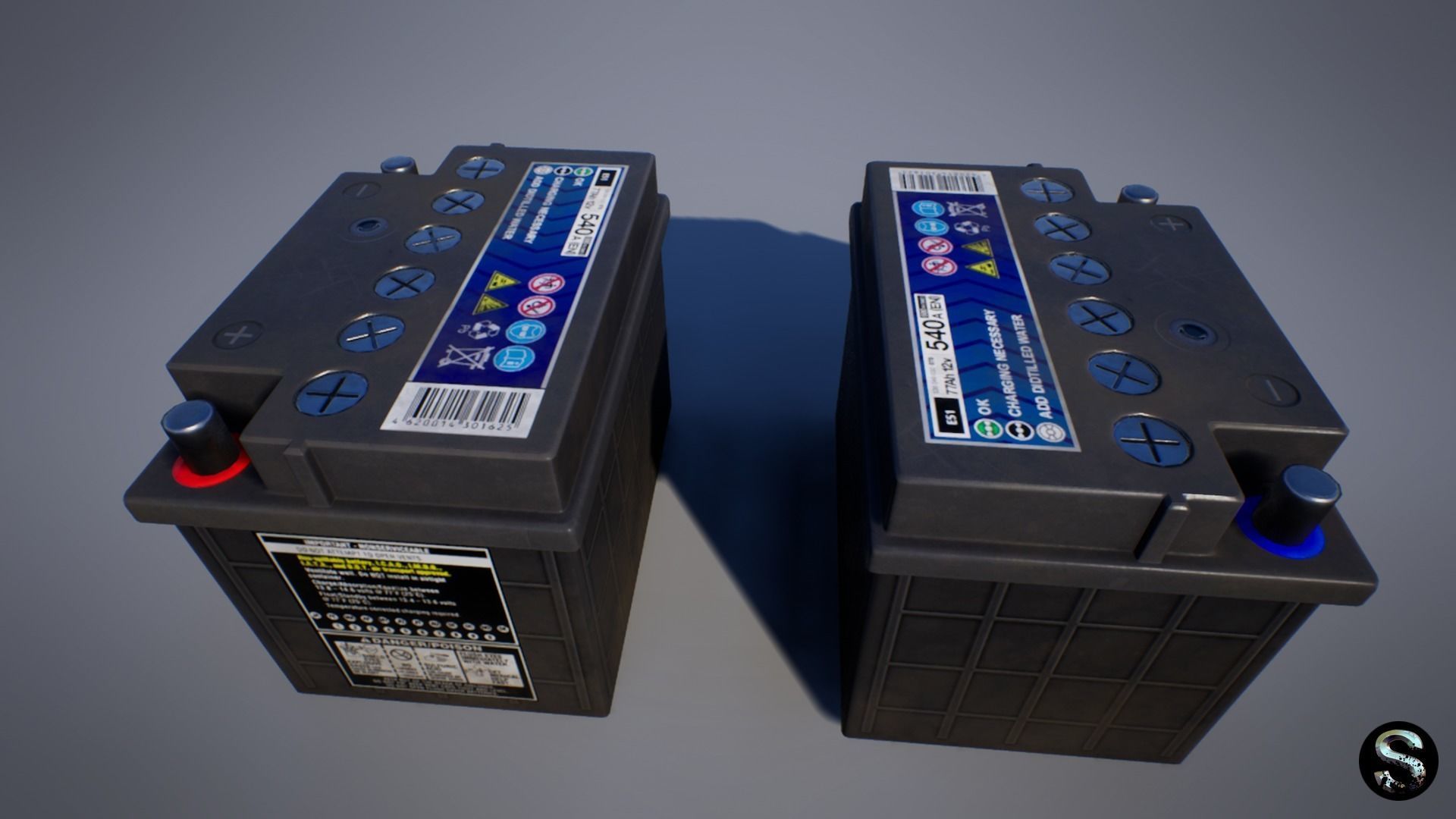 3D model Car Battery VR / AR / low-poly | CGTrader