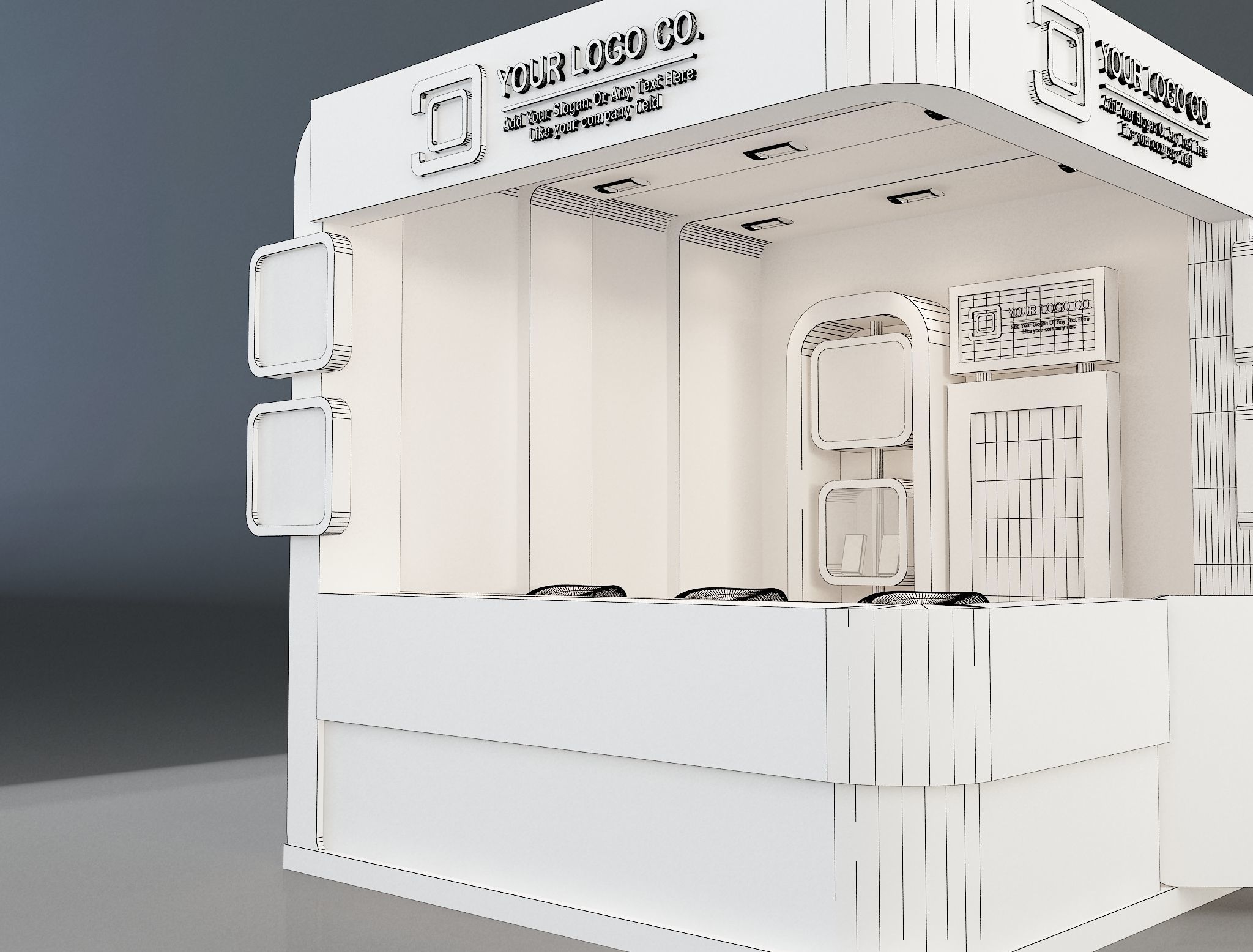 Booth Exhibition Stand a198 3D model | CGTrader