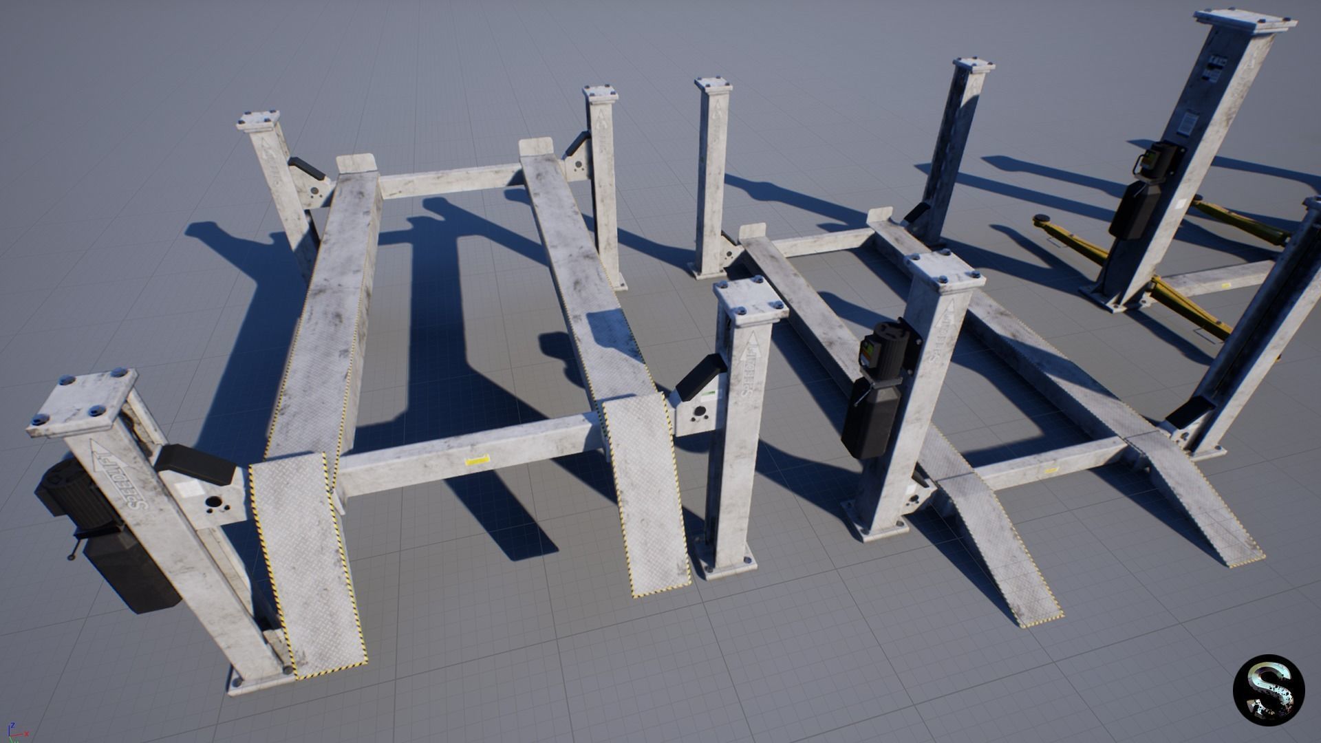 3D model Car Lift VR / AR / low-poly | CGTrader