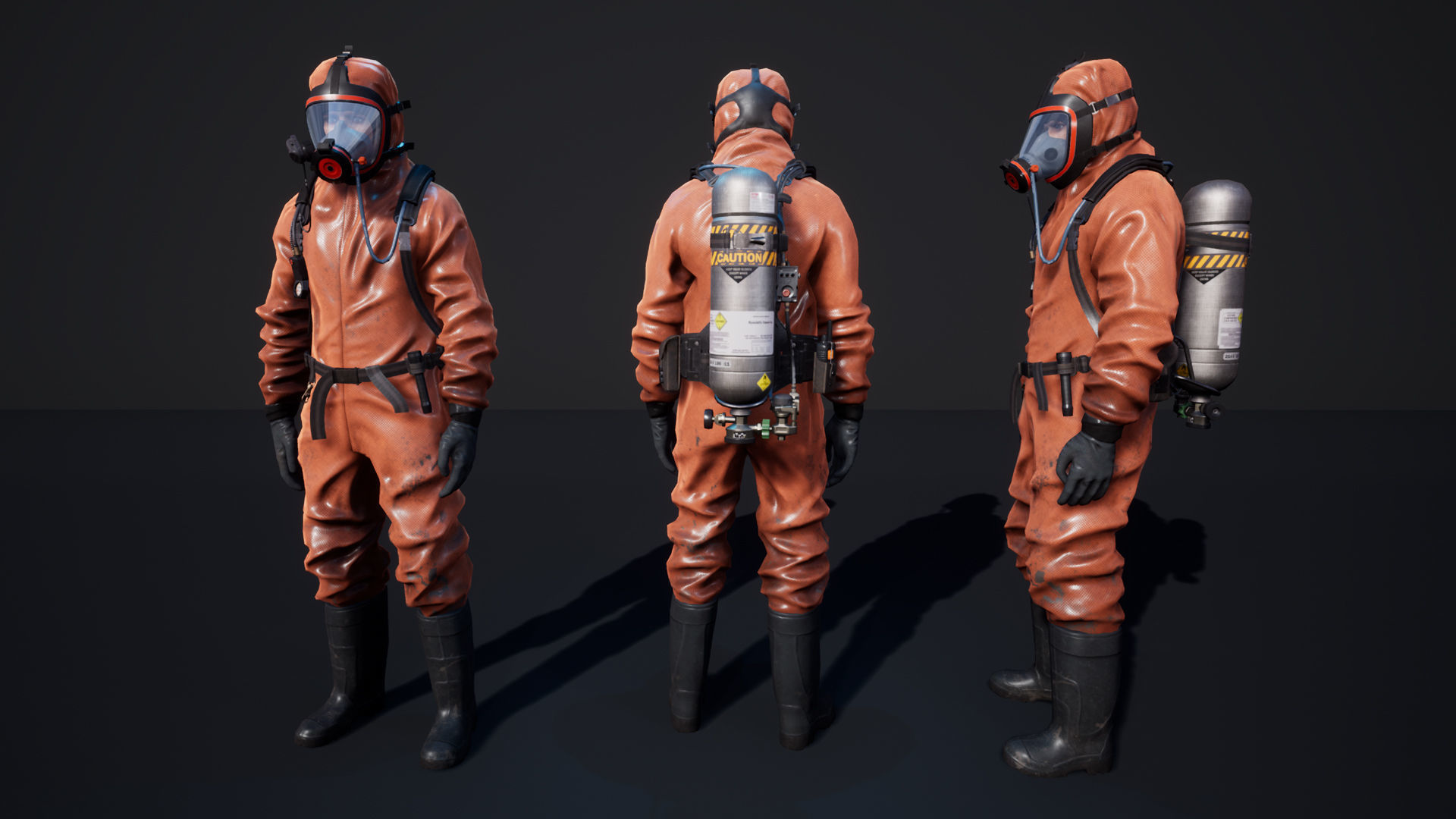 3D model Hazmat Suit VR / AR / low-poly | CGTrader