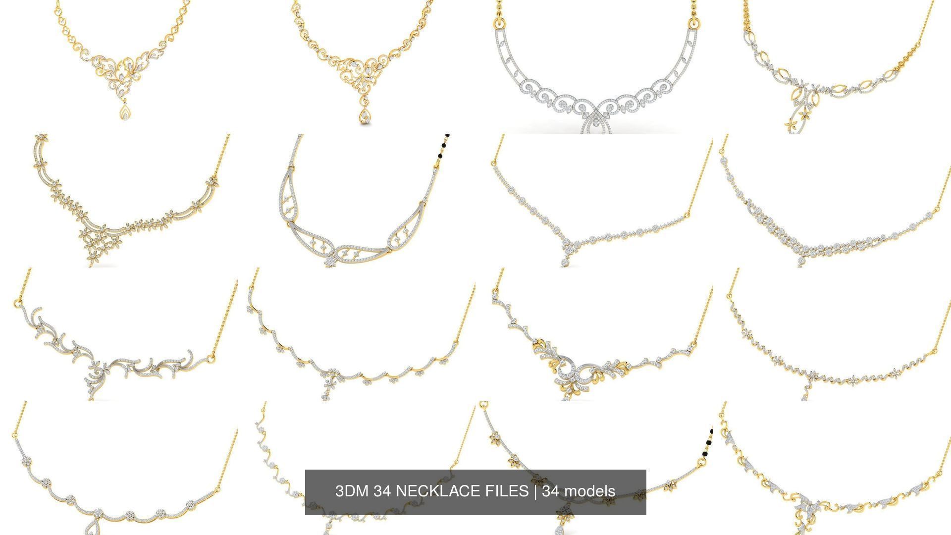 3DM 34 NECKLACE FILES 3D Model Collection | CGTrader
