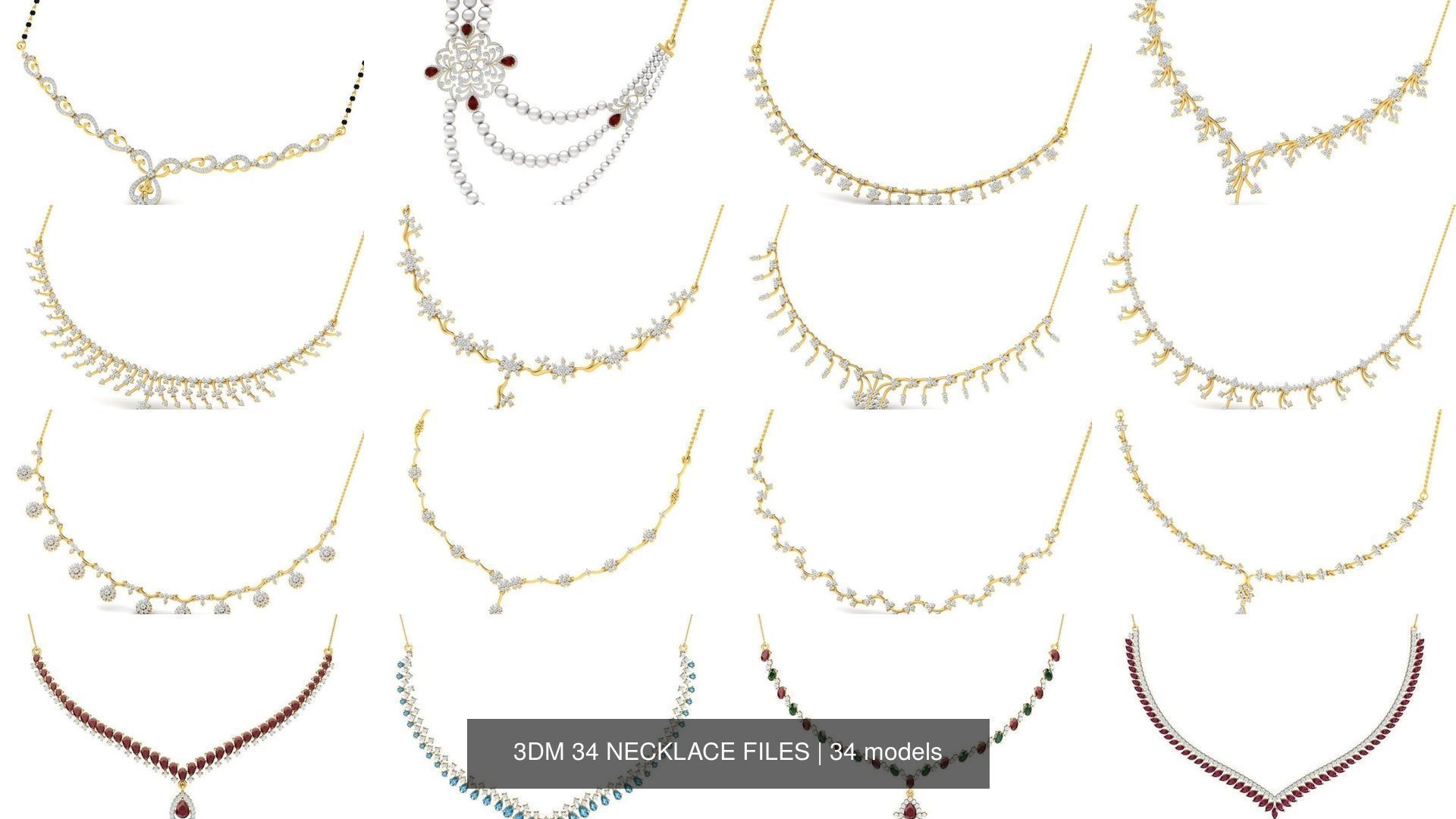 3DM 34 NECKLACE FILES 3D Model Collection | CGTrader