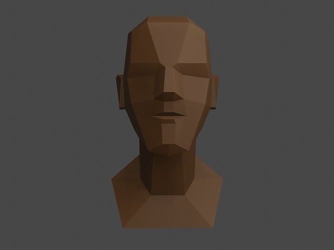 Head Low Poly 3D model | CGTrader