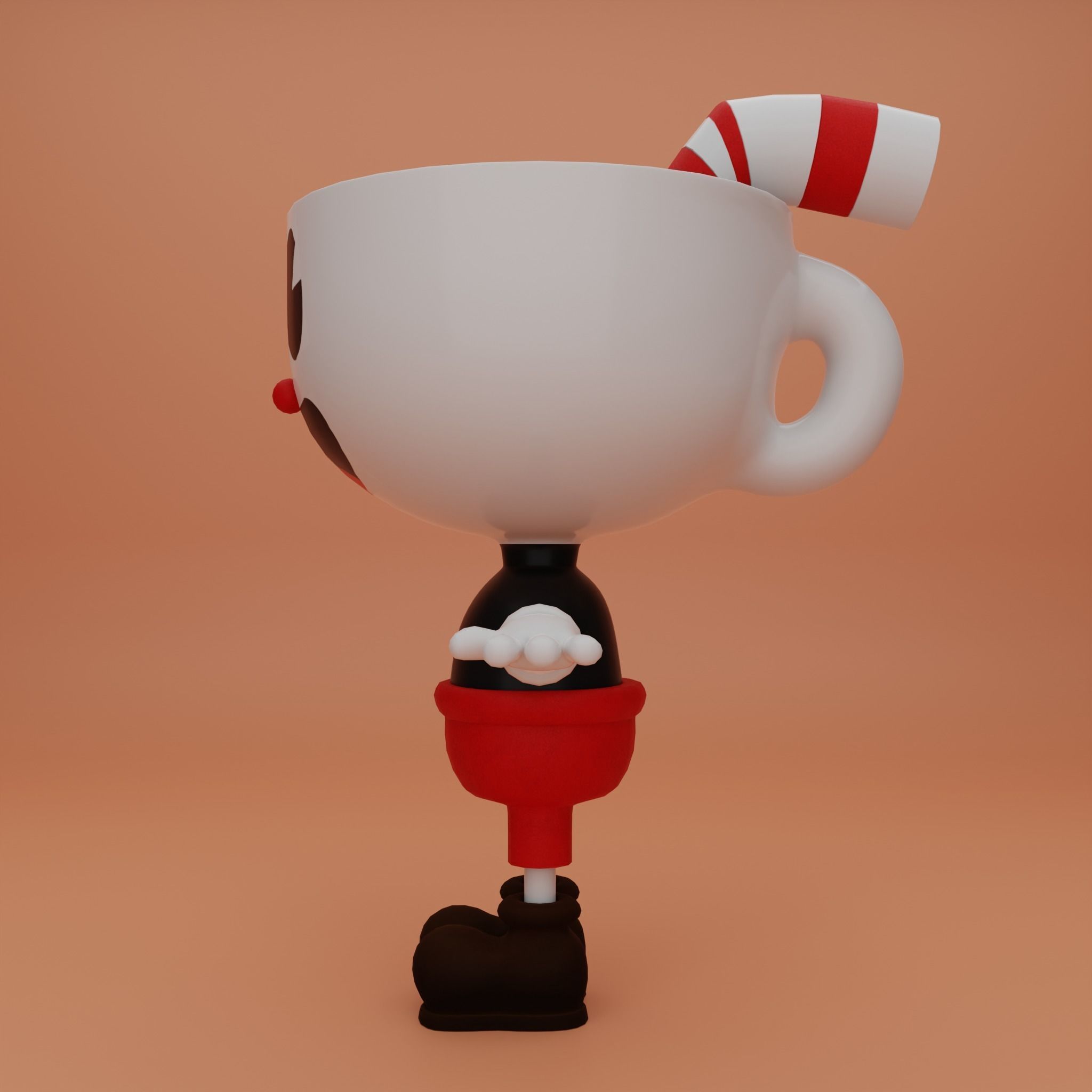 cuphead 3D model rigged | CGTrader