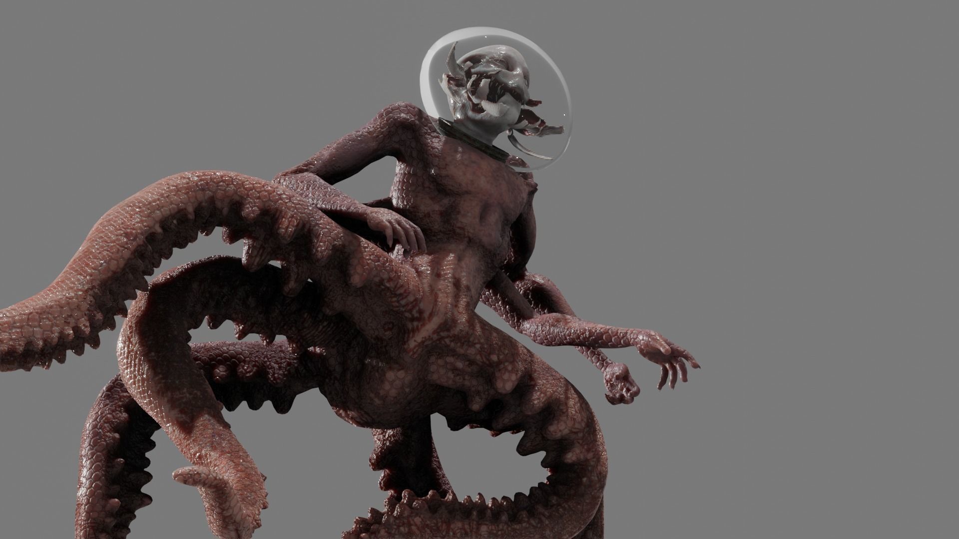 Aline Four Arms 3D model animated rigged | CGTrader