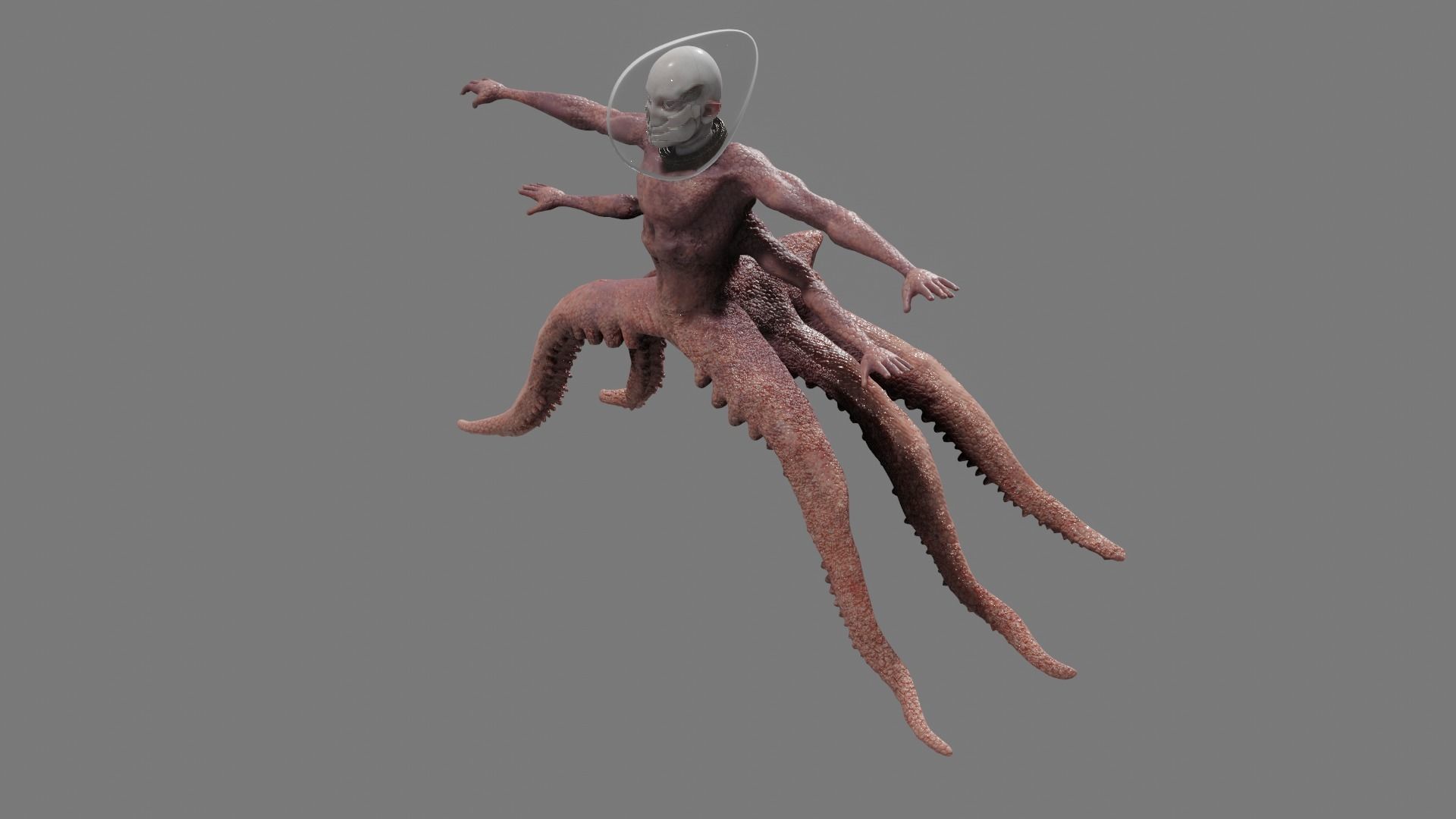 Aline Four Arms 3D model animated rigged | CGTrader