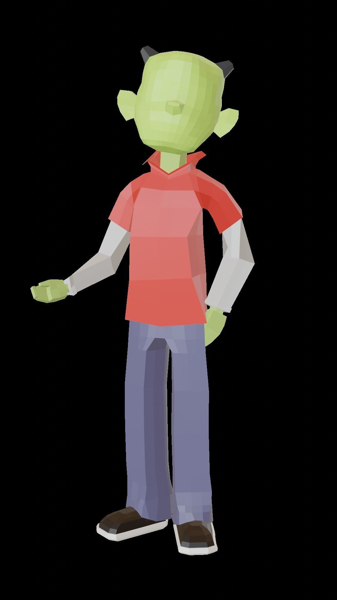 3D model Low Poly Orc Character - Rigged VR / AR / low-poly | CGTrader