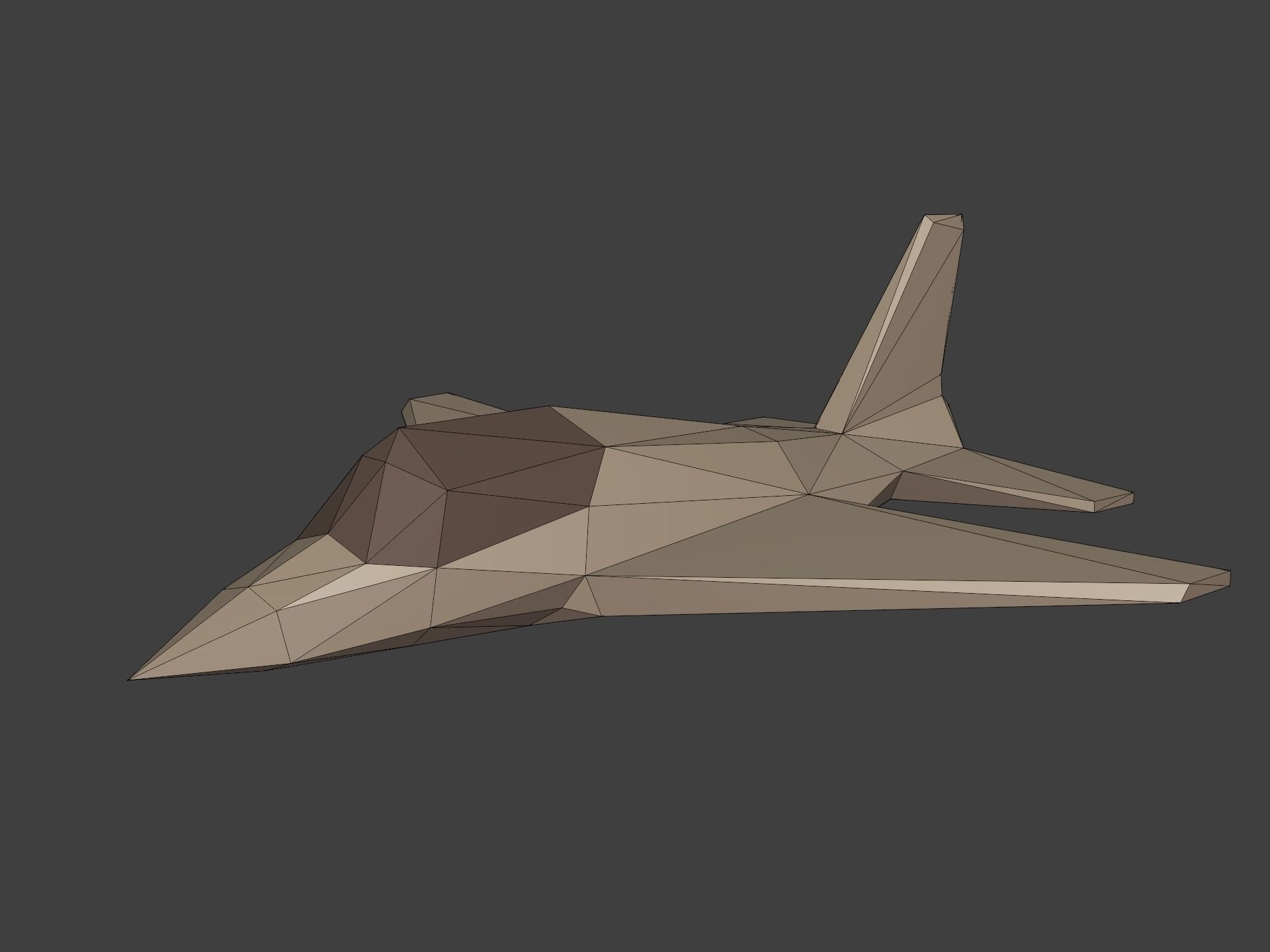 3D model Polygonal Fighter Jet VR / AR / low-poly | CGTrader