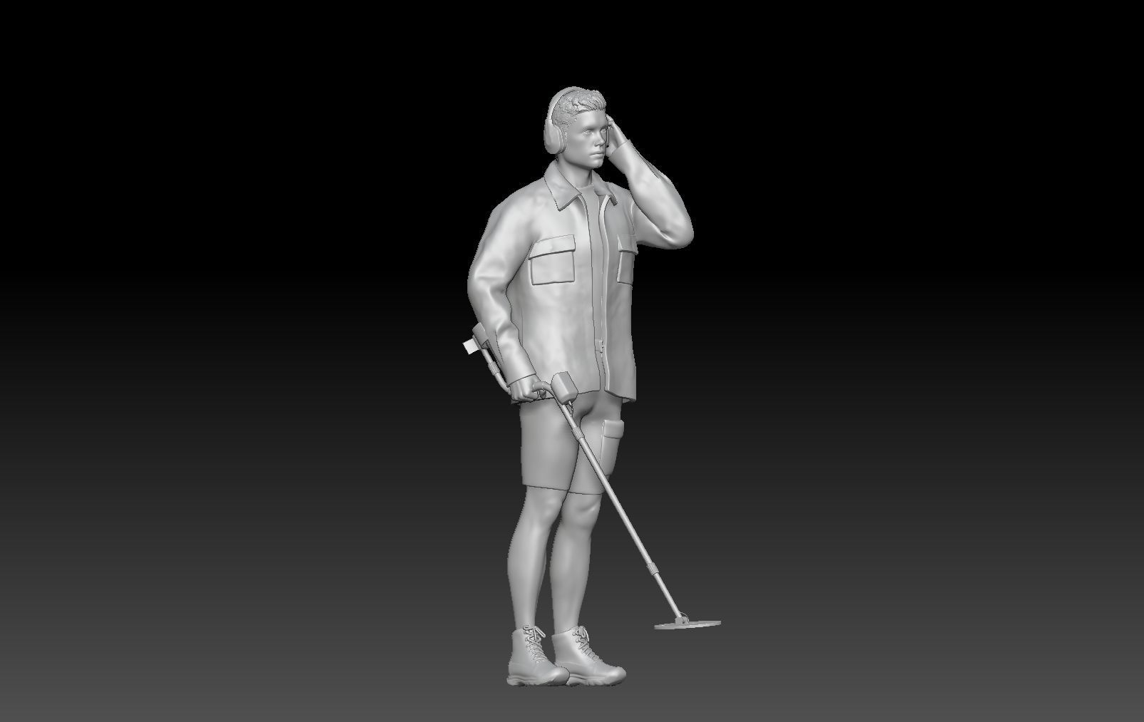 METAL DETECTOR MALE 2 3D model 3D printable | CGTrader
