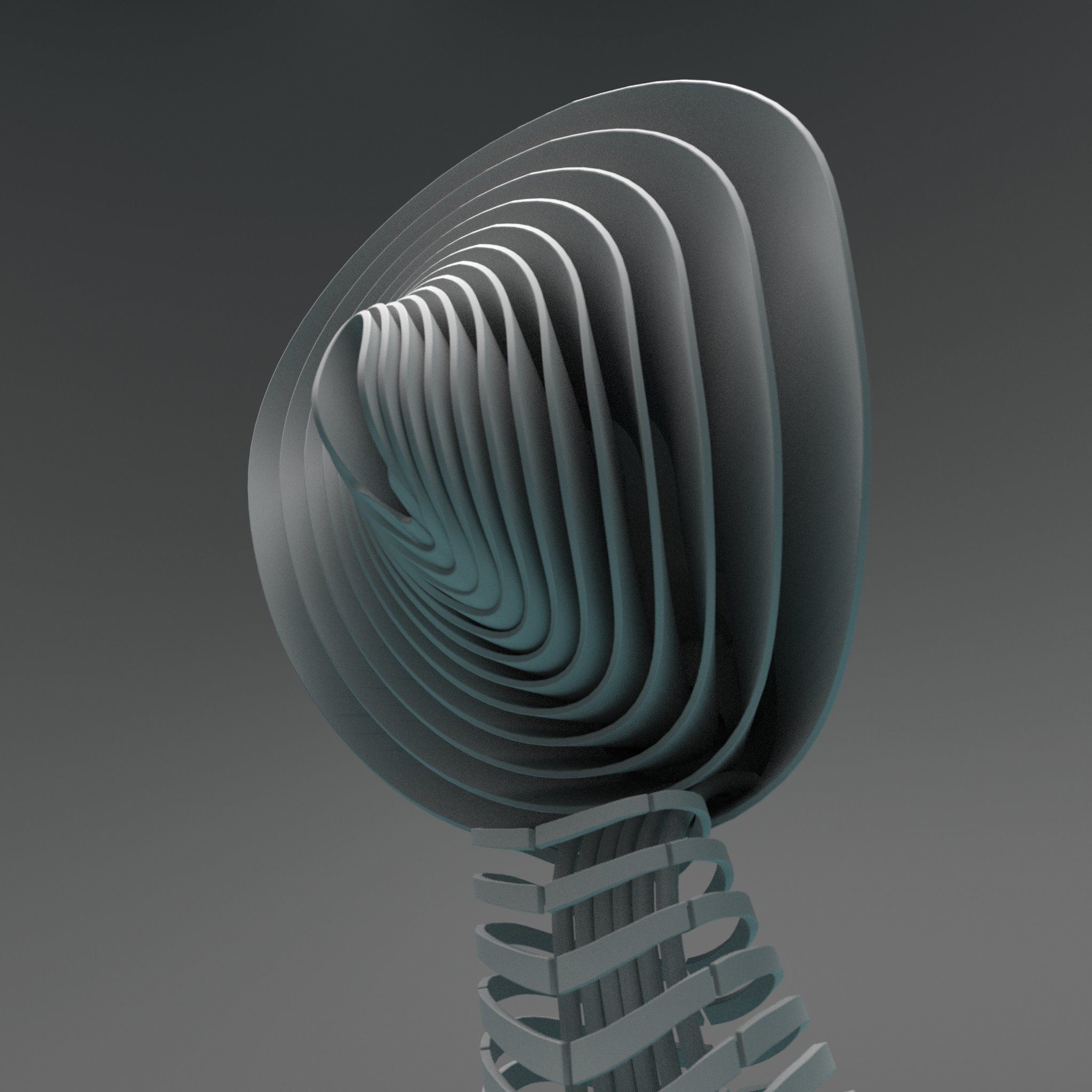 Solarpunk Cyborg Headdress 3D model | CGTrader