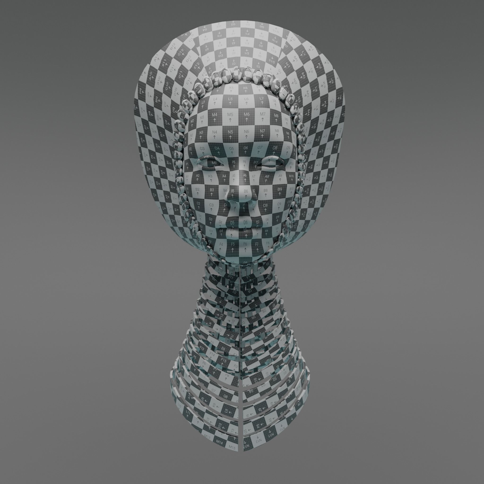 Solarpunk Cyborg Headdress 3D model | CGTrader