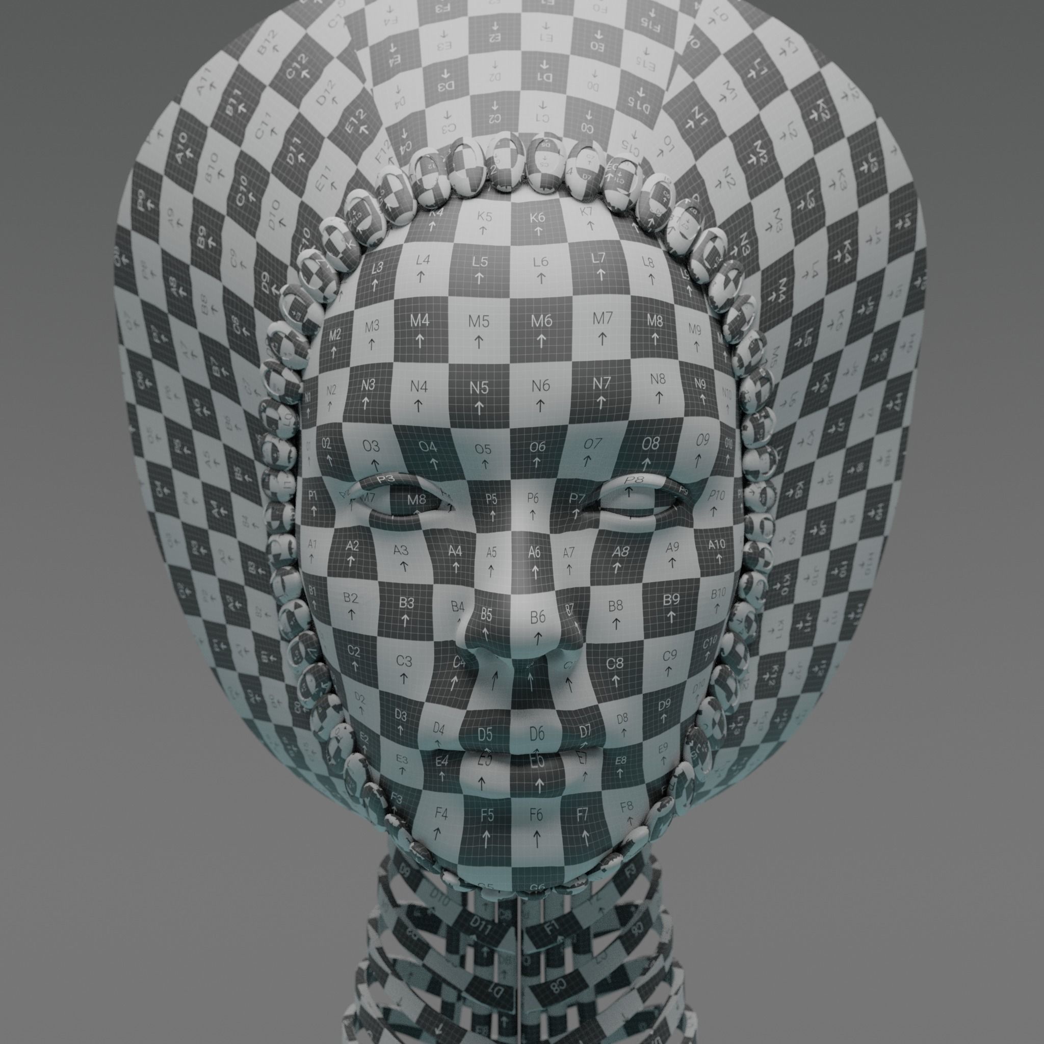 Solarpunk Cyborg Headdress 3D model | CGTrader