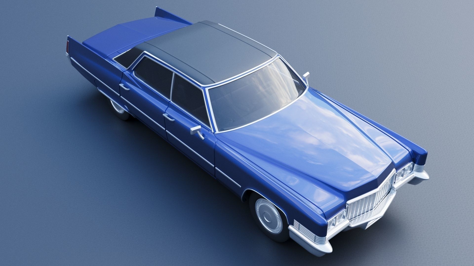 Cadillac Deville 1970 4 Door 3D model 3D printable | CGTrader