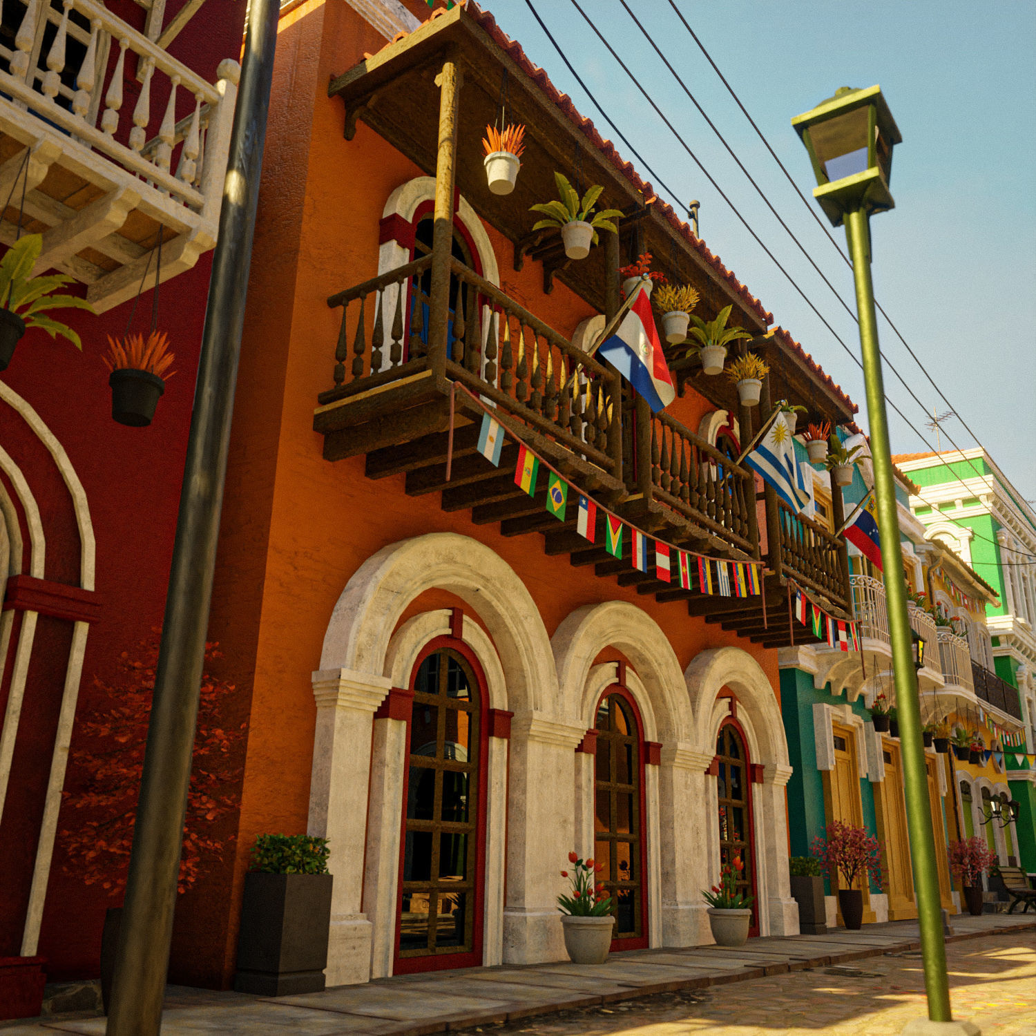 3D model SOUTH AMERICAN BUILDING 006 VR / AR / low-poly | CGTrader