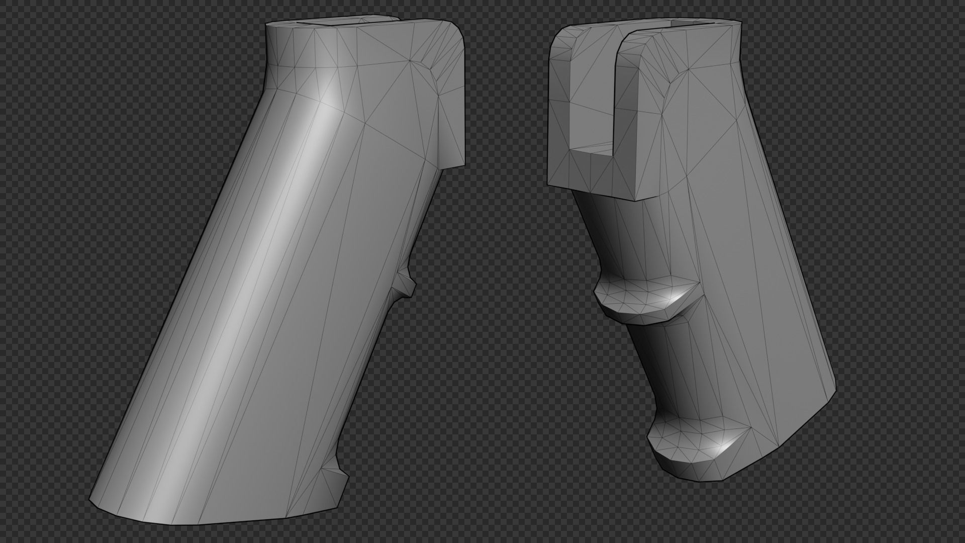 3D model AR-15 A2 Pistol-Grip VR / AR / low-poly | CGTrader