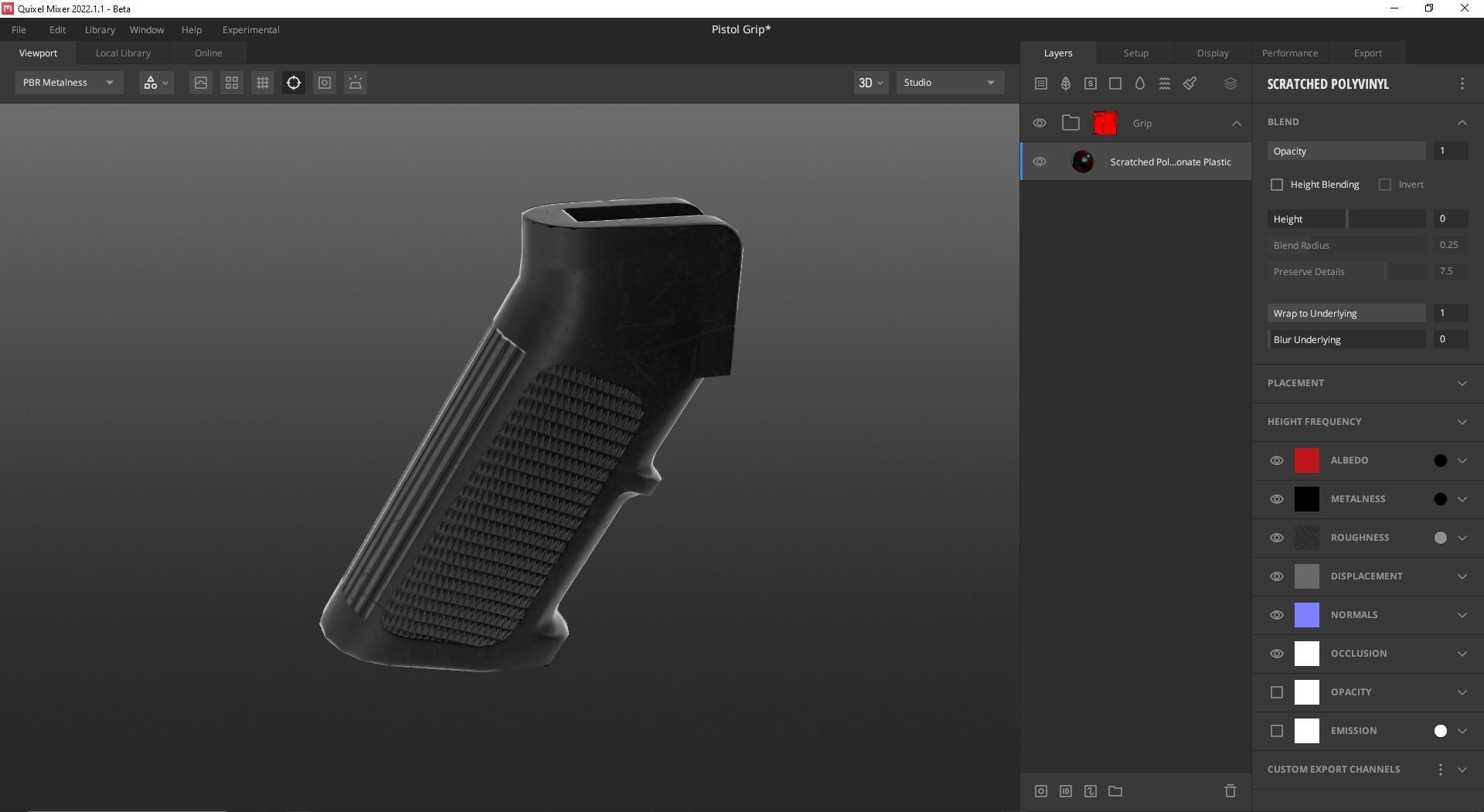 3D model AR-15 A2 Pistol-Grip VR / AR / low-poly | CGTrader