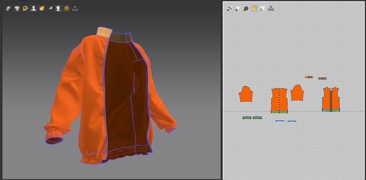 3D model Jacket Unisex VR / AR / low-poly | CGTrader