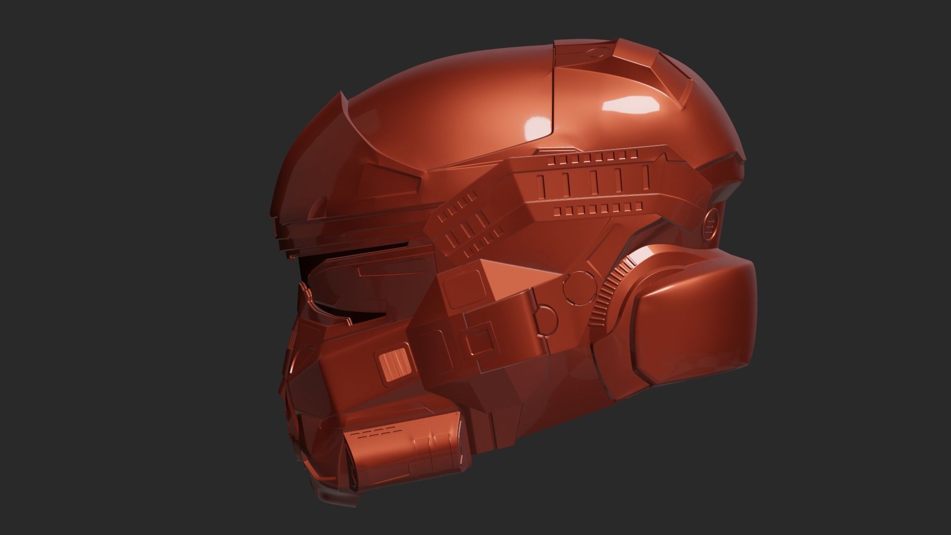 TItanFall Geist Helmet 3D model 3D printable | CGTrader