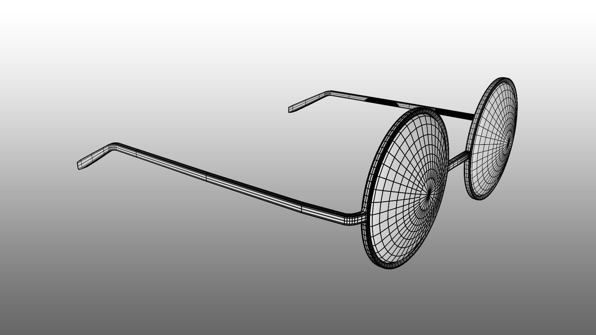 Circle-frame Glasses 3D model | CGTrader