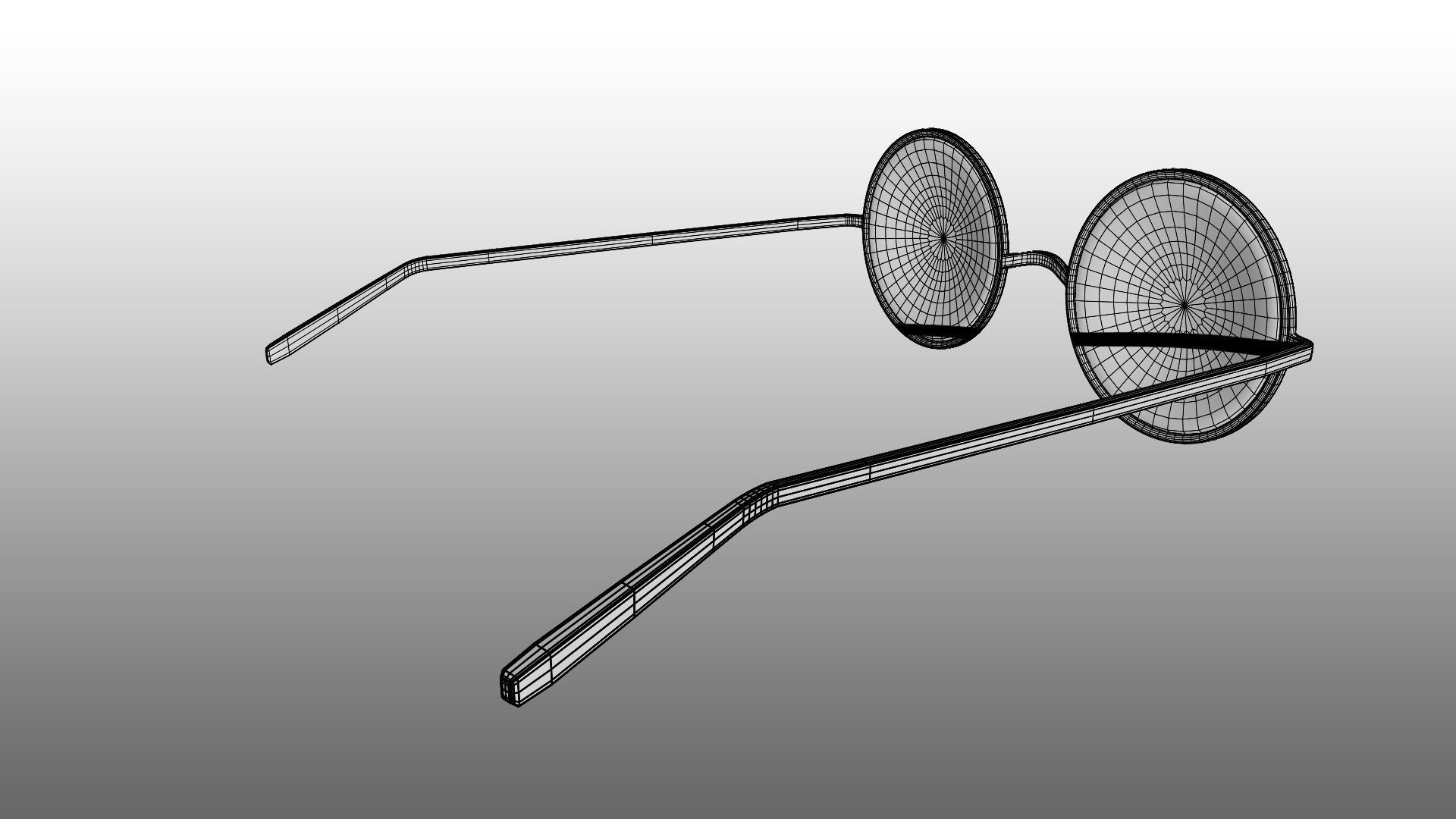 Circle-frame Glasses 3D model | CGTrader
