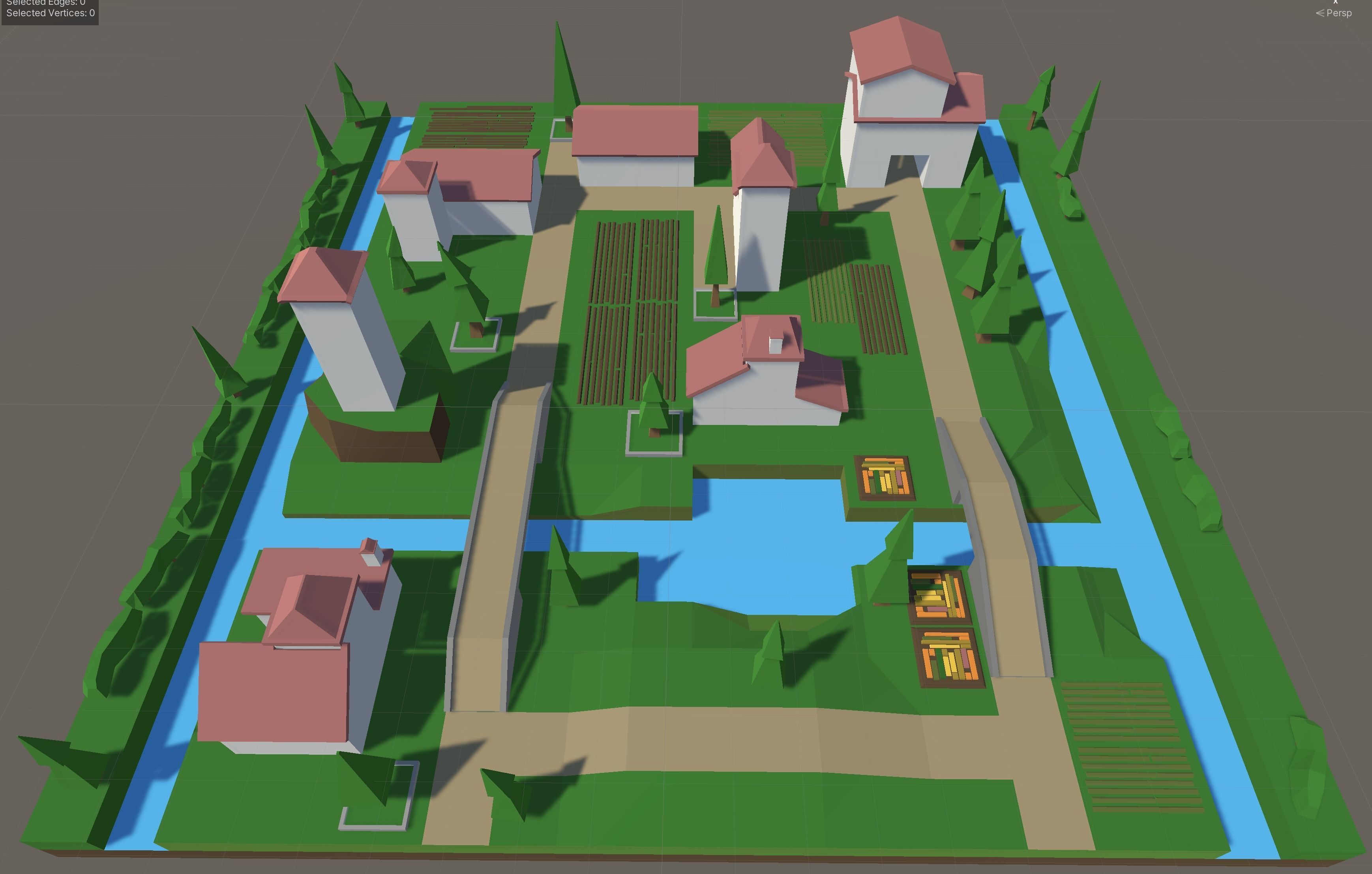 Village Land 1 complete 3D model | CGTrader
