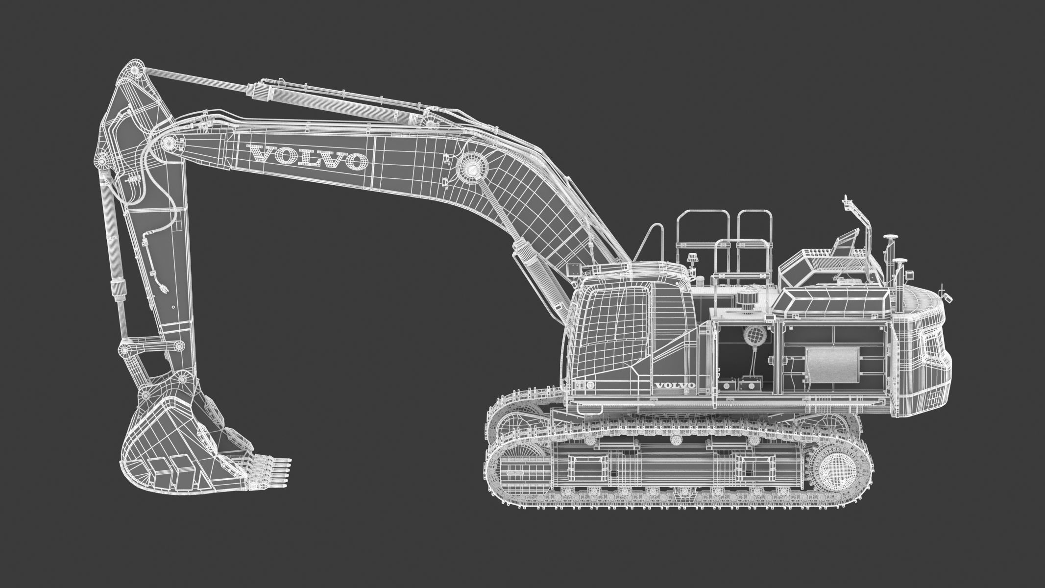 Volvo EC530EL Excavator 3D model | CGTrader