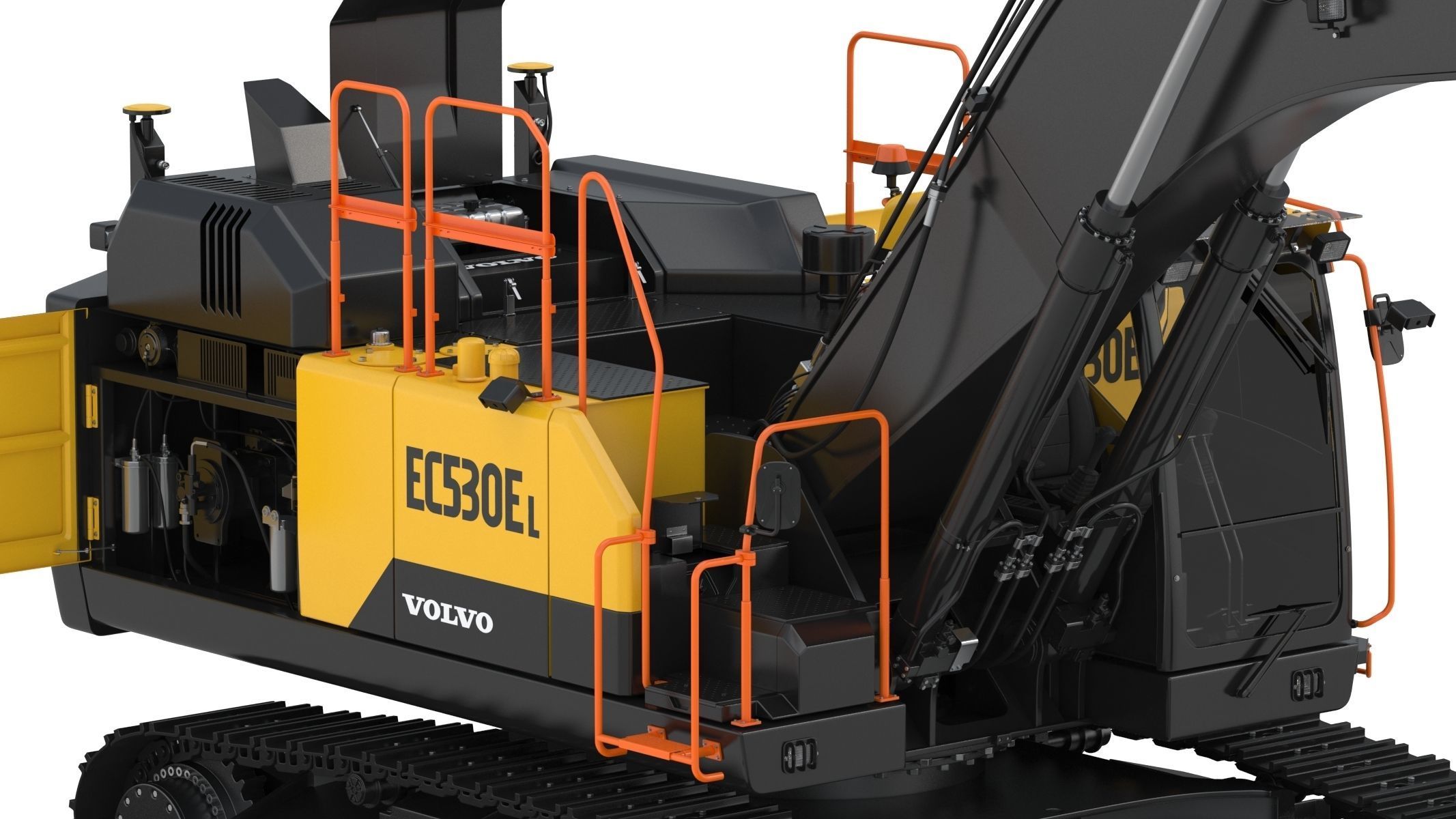 Volvo EC530EL Excavator 3D model | CGTrader