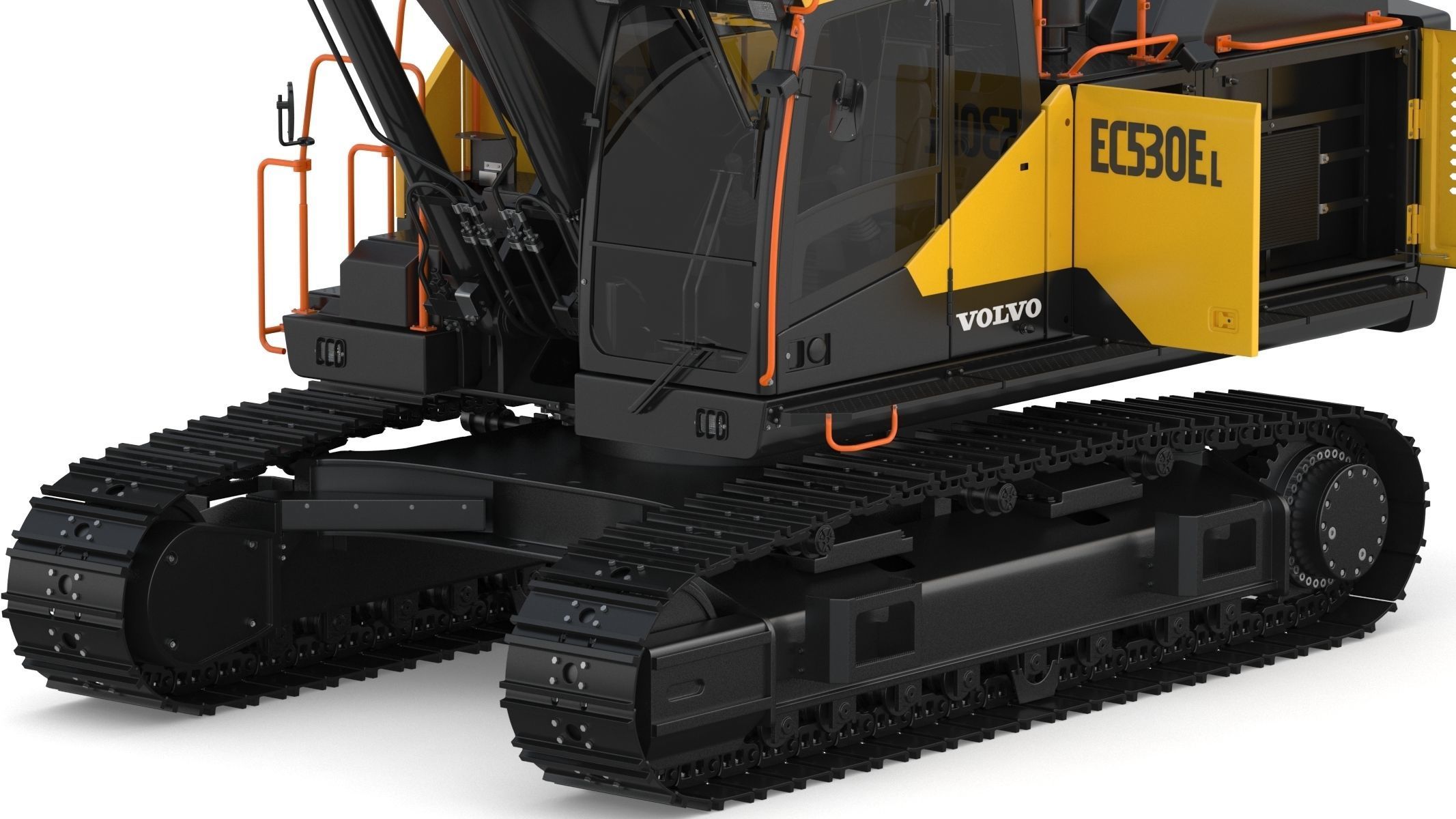 Volvo EC530EL Excavator 3D model | CGTrader
