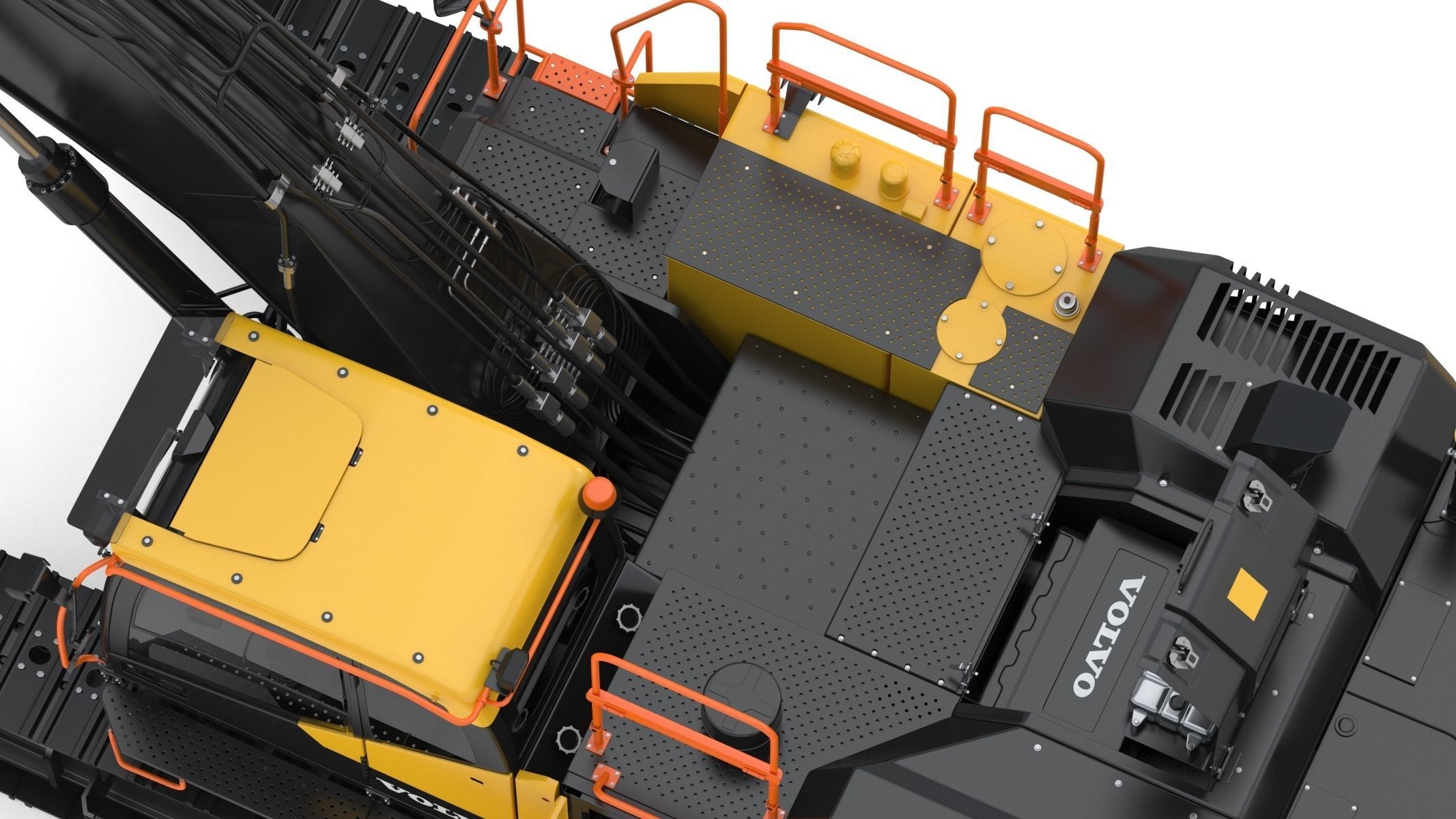 Volvo EC530EL Excavator 3D model | CGTrader