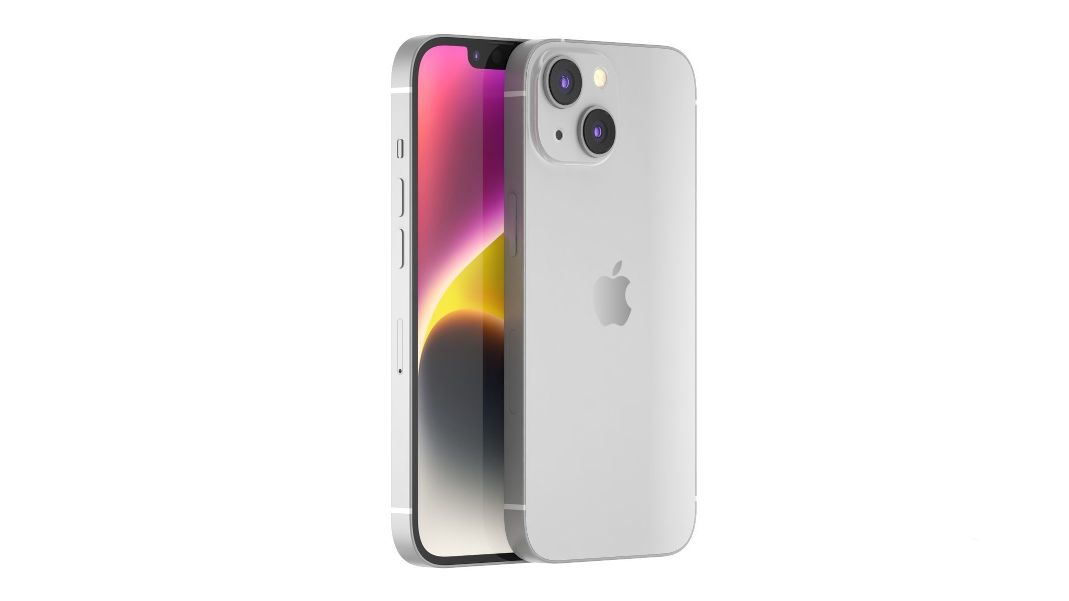 Apple iPhone 14 White 3D model | CGTrader