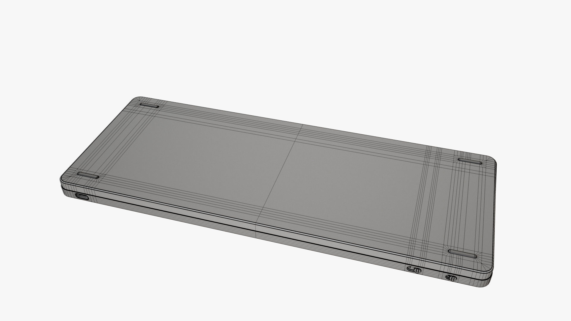 75-Percent Layout Keyboard White 3D model | CGTrader