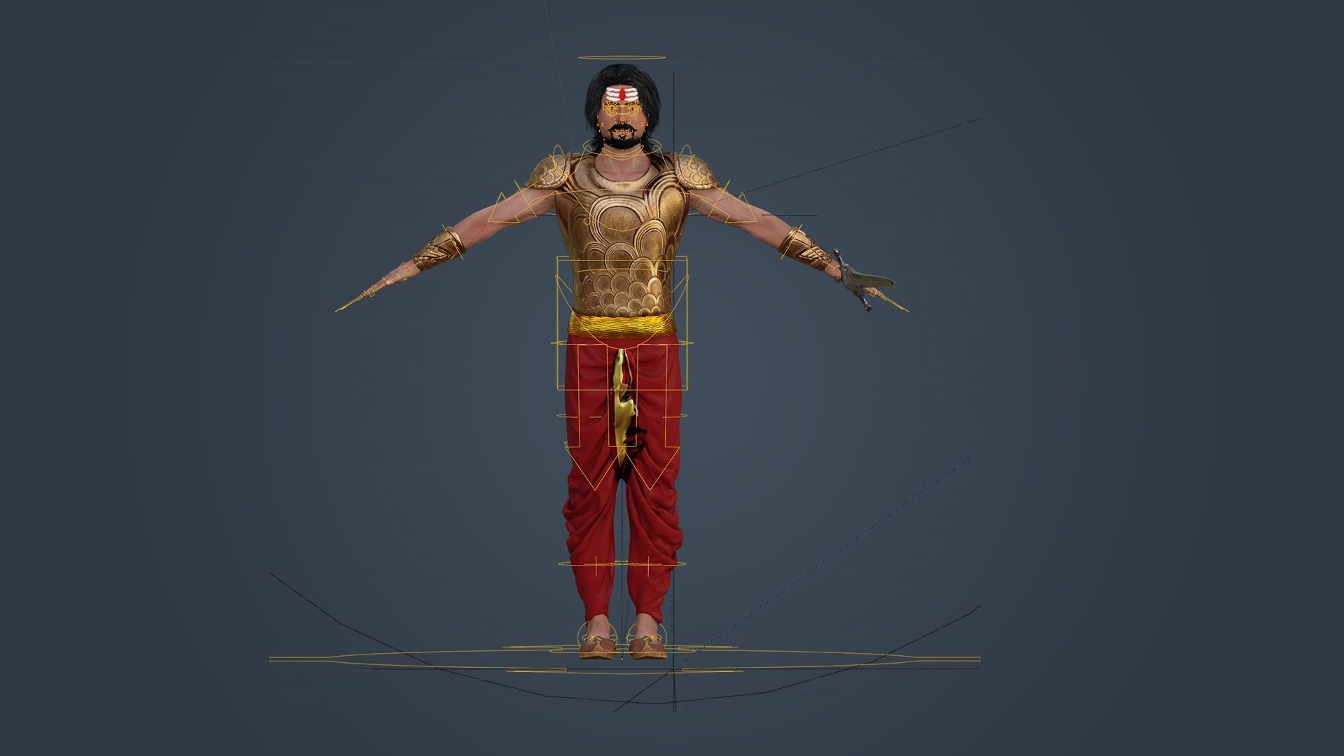 Indian King rigged 3D model rigged | CGTrader