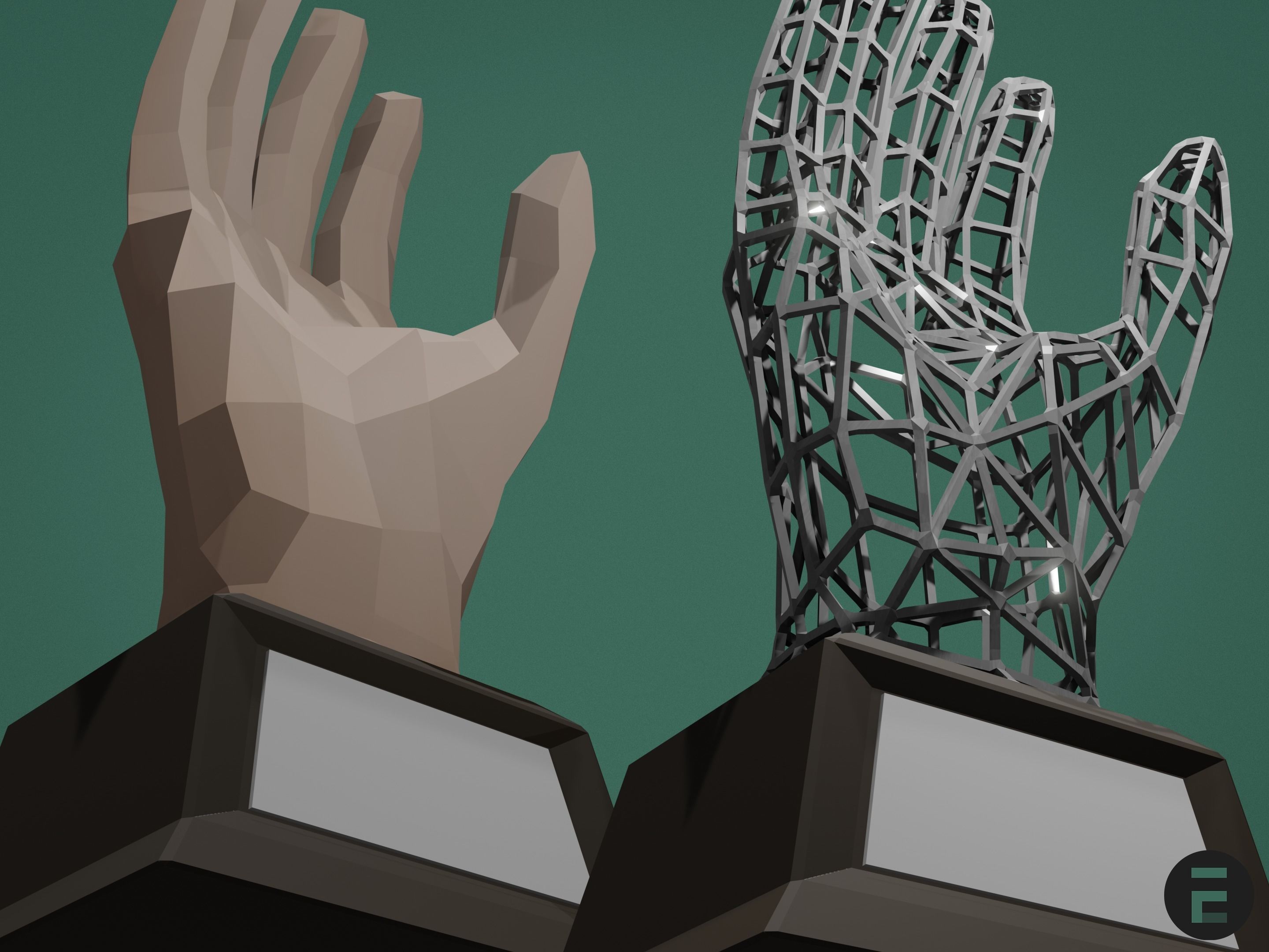 3D model Hand Trophy VR / AR / low-poly | CGTrader