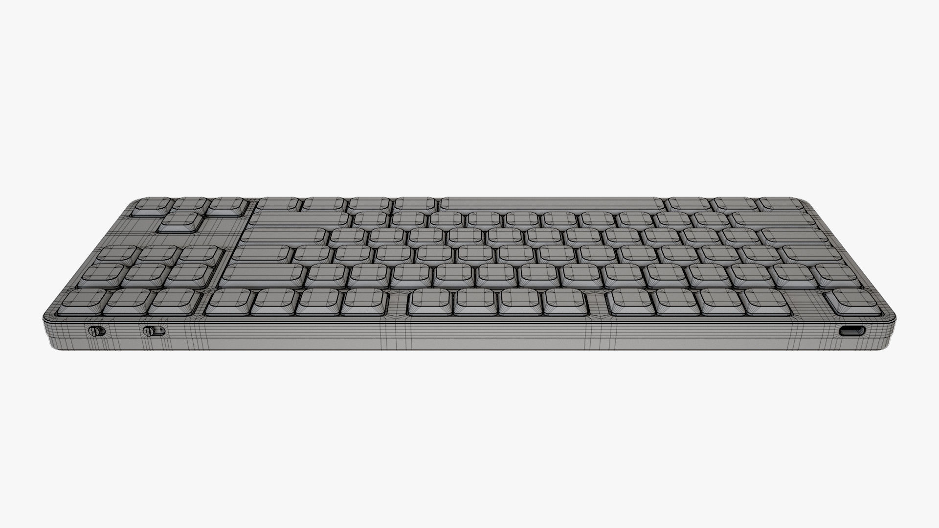 Tenkeyless Keyboard Green 3D model | CGTrader