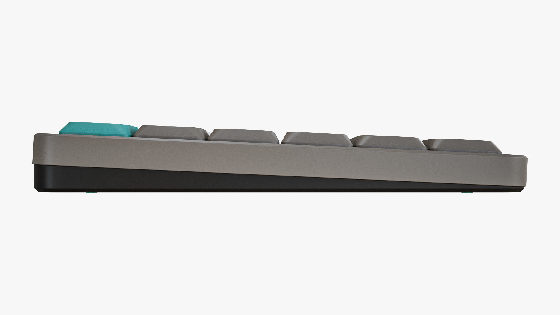1800 Compact Keyboard Grey 3D model | CGTrader