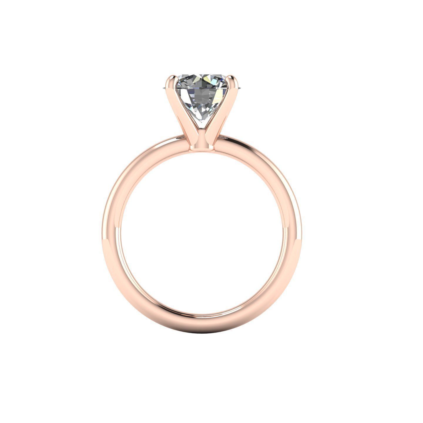 Tiffany Four Prong Diamond Ring 3D model 3D printable | CGTrader