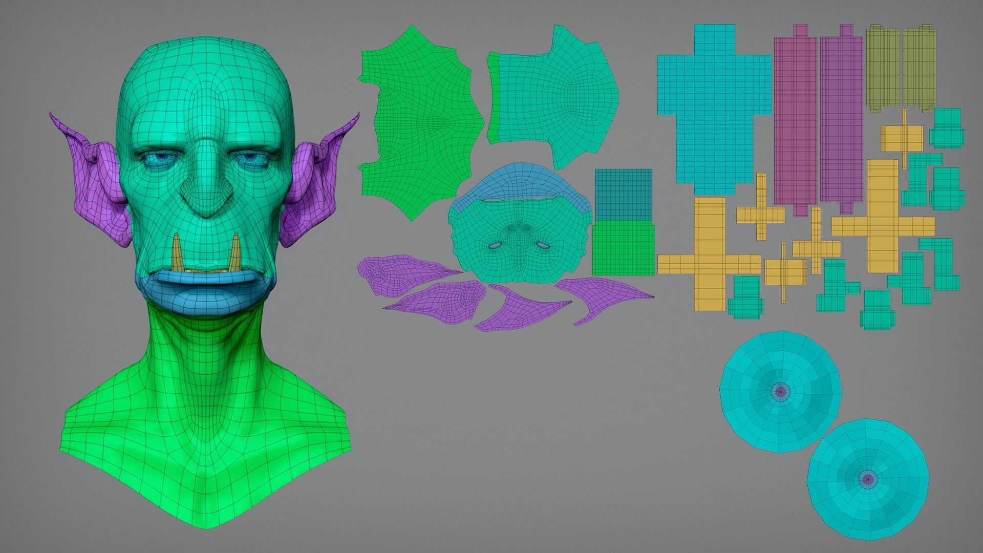 Cartoon male character Orc base mesh 3D model | CGTrader