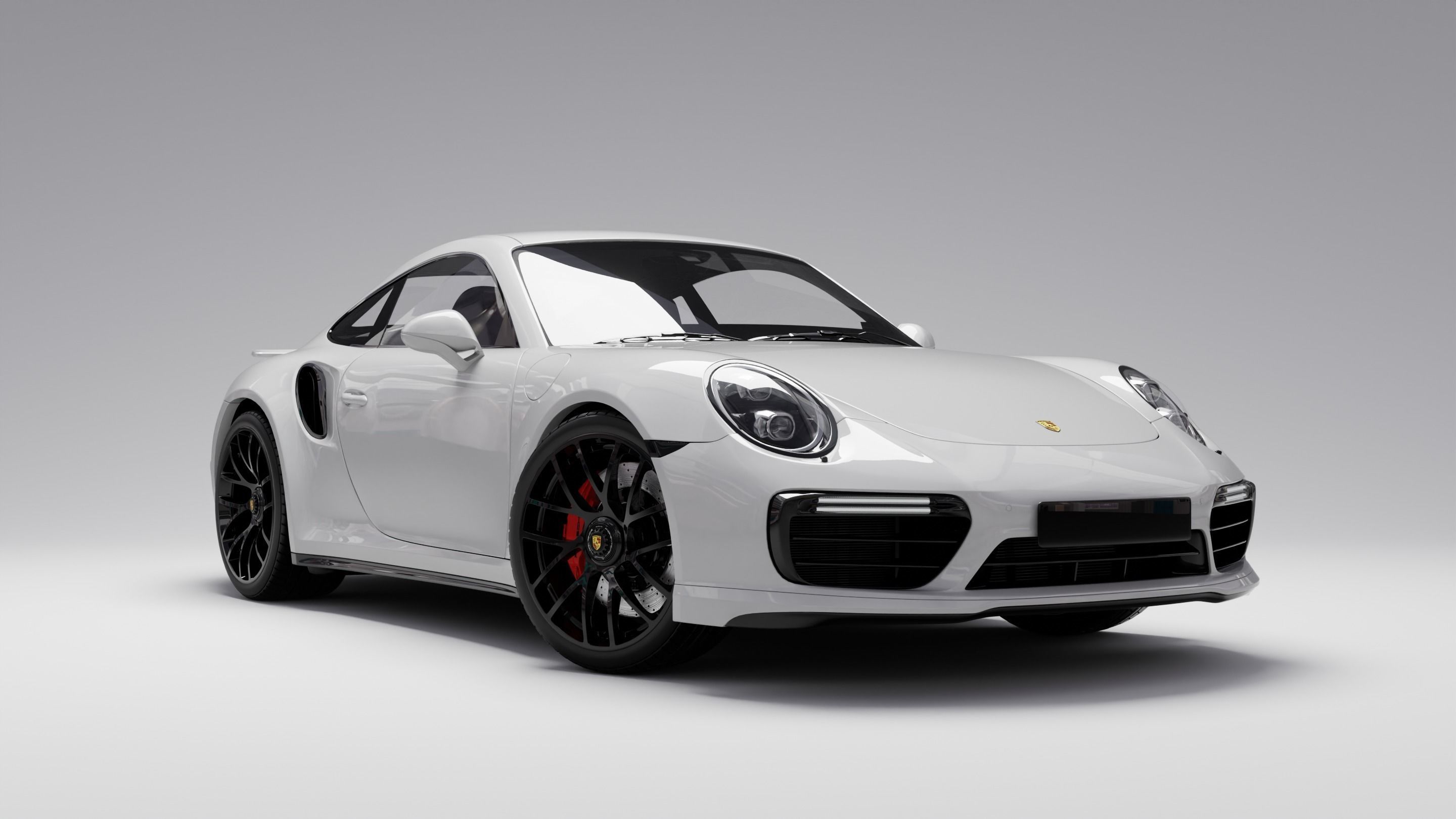 Porsche 911 Turbo Coupe S Fully Rigged for blender 3D model rigged ...